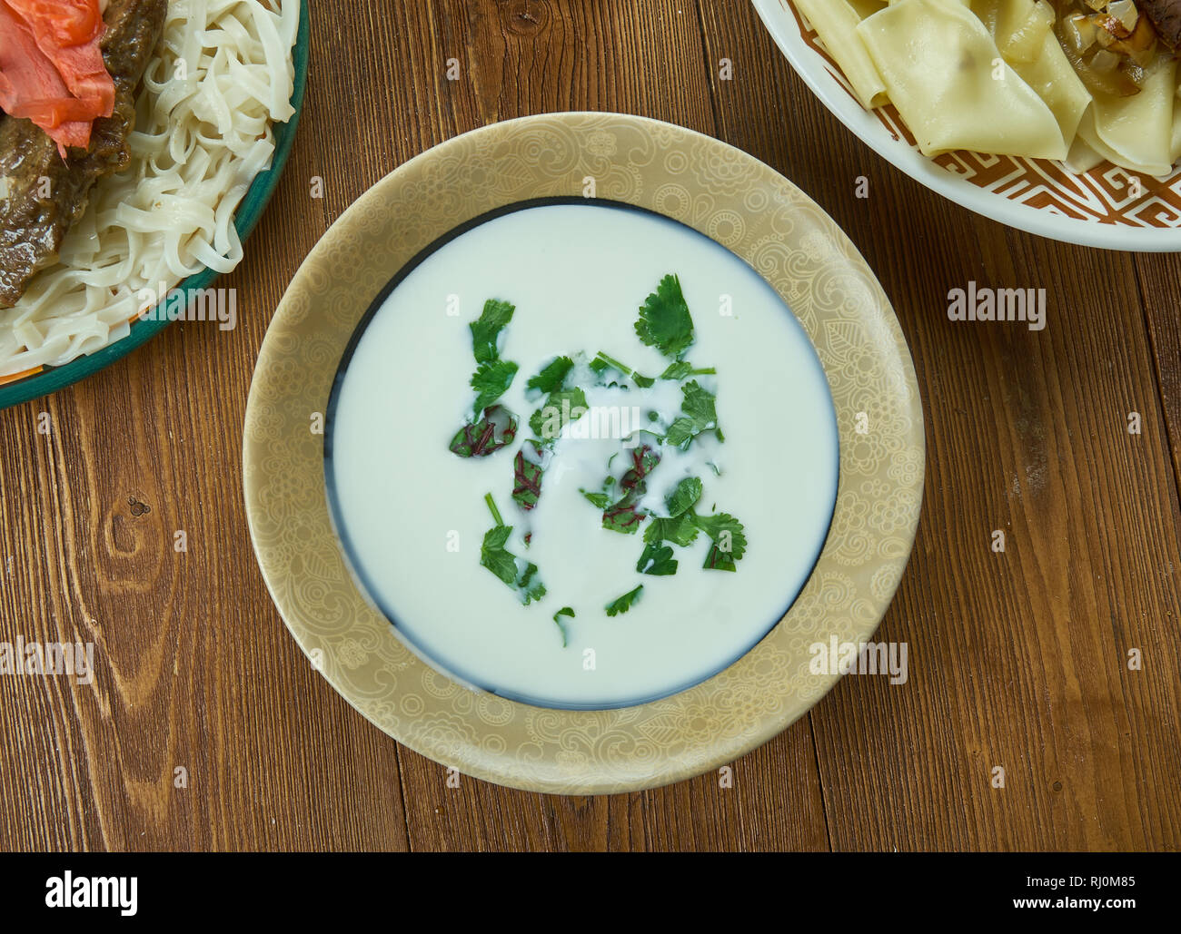 Chalap, beverage consists of qatiq or suzma, salt,, Kyrgyz cuisine ...