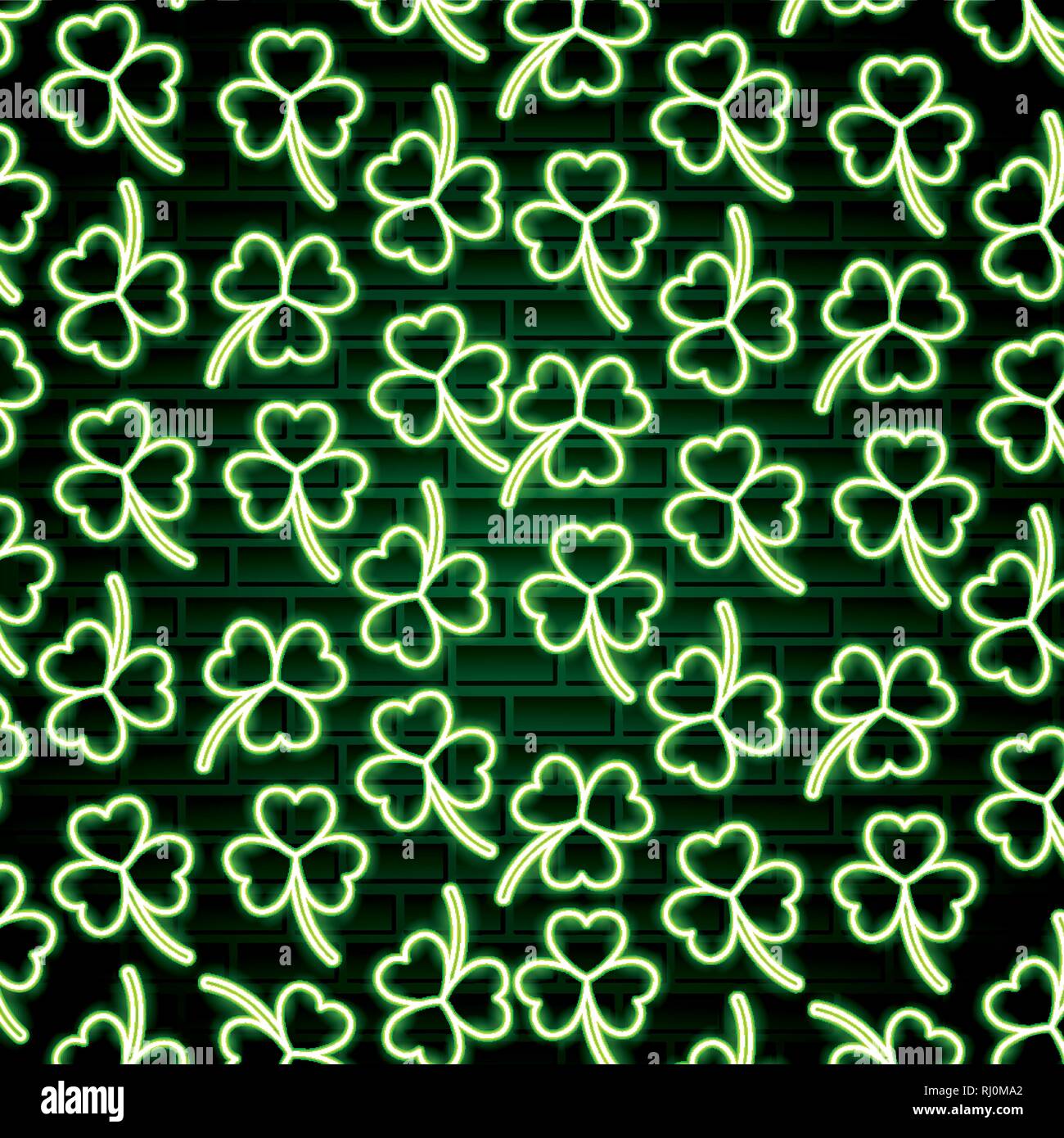 st patricks day neon Stock Vector Image & Art - Alamy