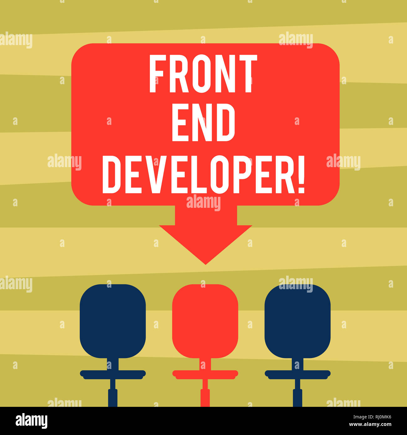 Text sign showing Front End Developer. Conceptual photo computer ...