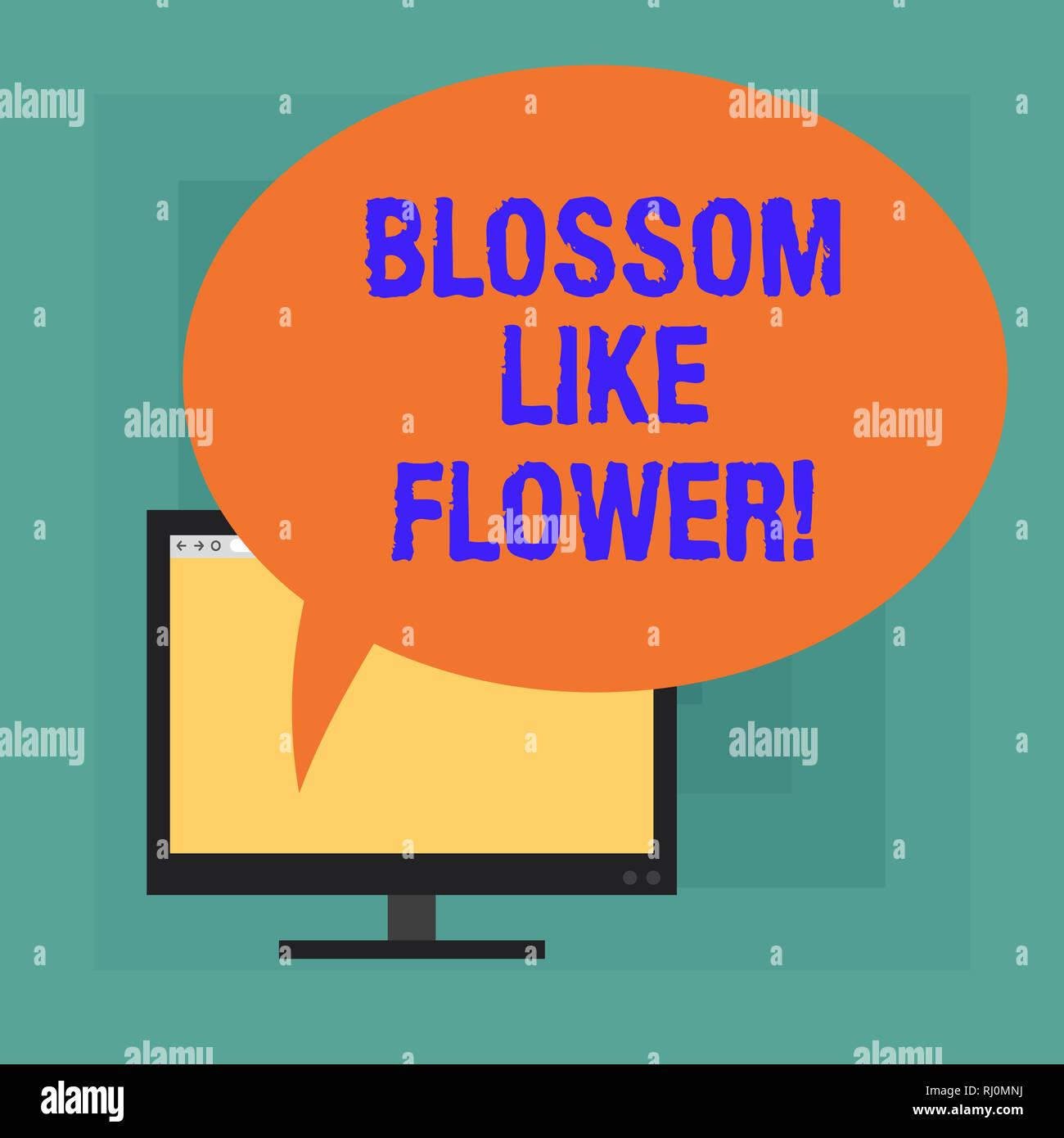 Conceptual hand writing showing Blossom Like Flower. Business photo ...