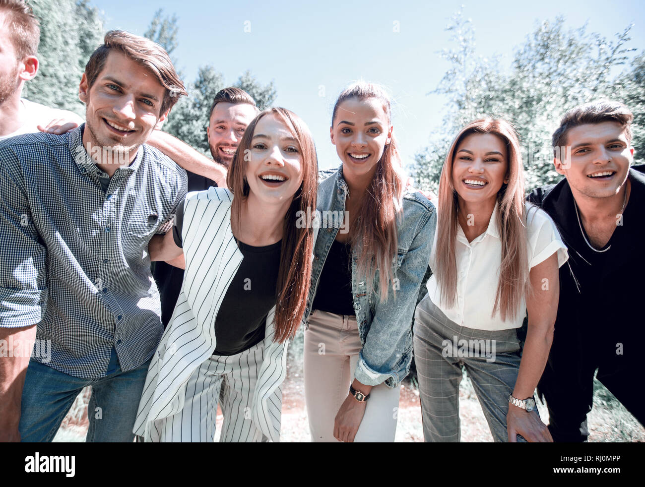 creative business team standing together Stock Photo - Alamy