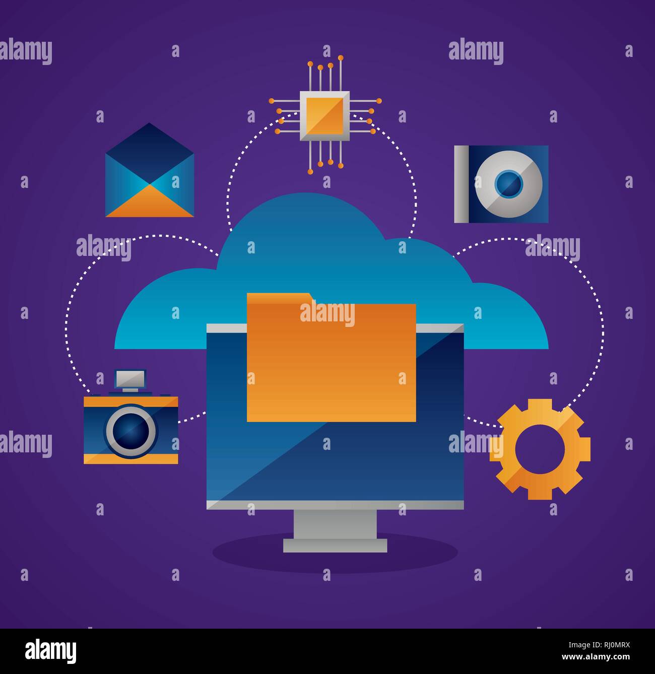 cloud computing concept Stock Vector Image & Art - Alamy
