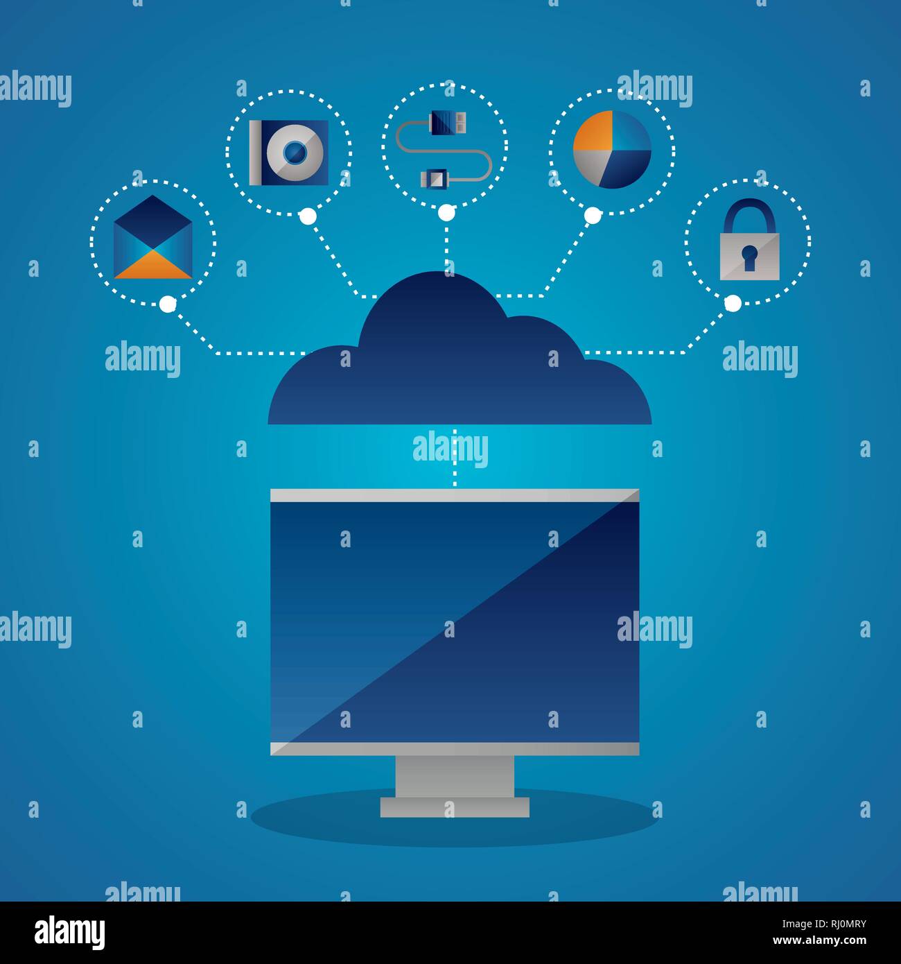 cloud computing concept Stock Vector Image & Art - Alamy