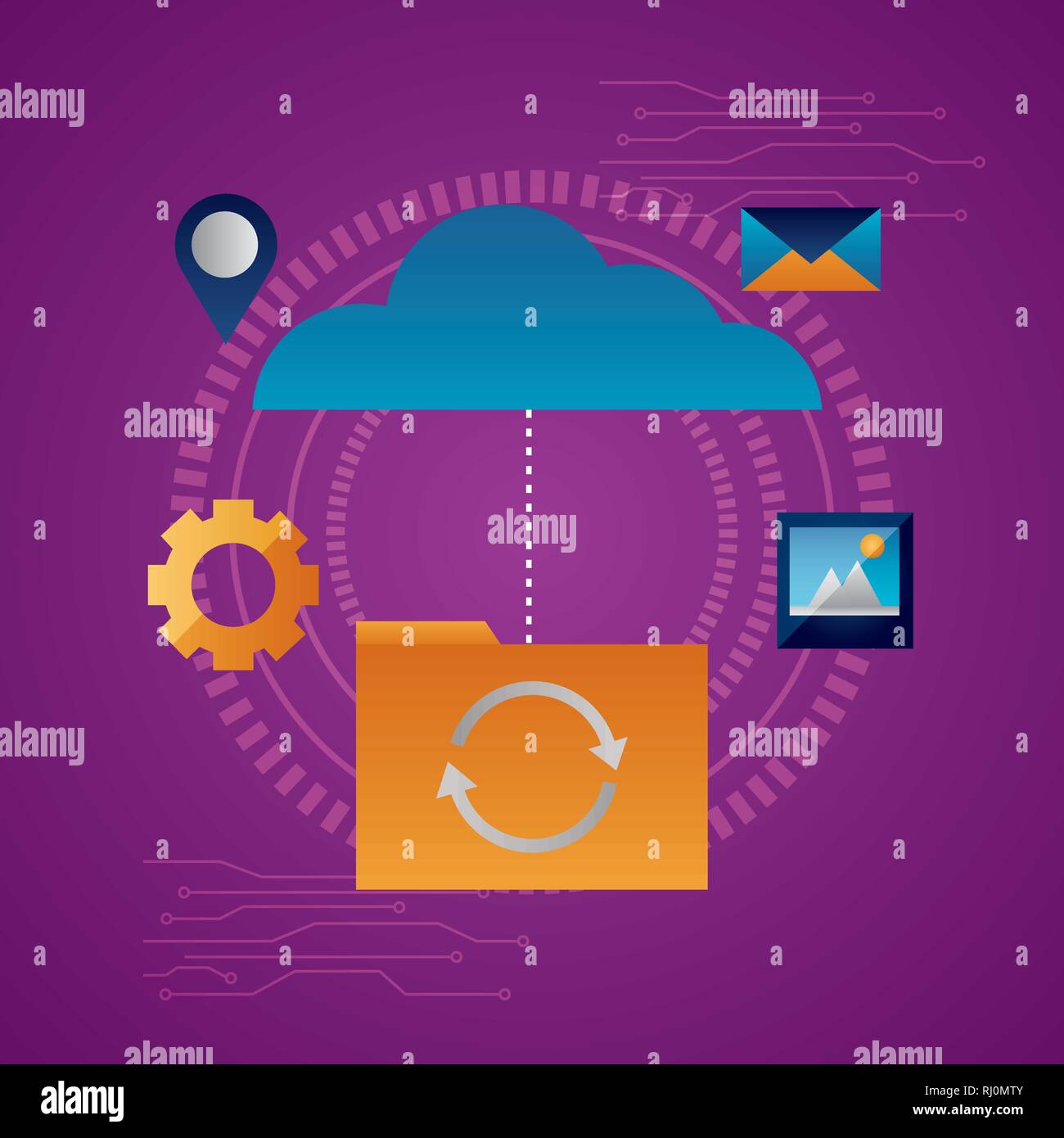 cloud computing concept Stock Vector Image & Art - Alamy
