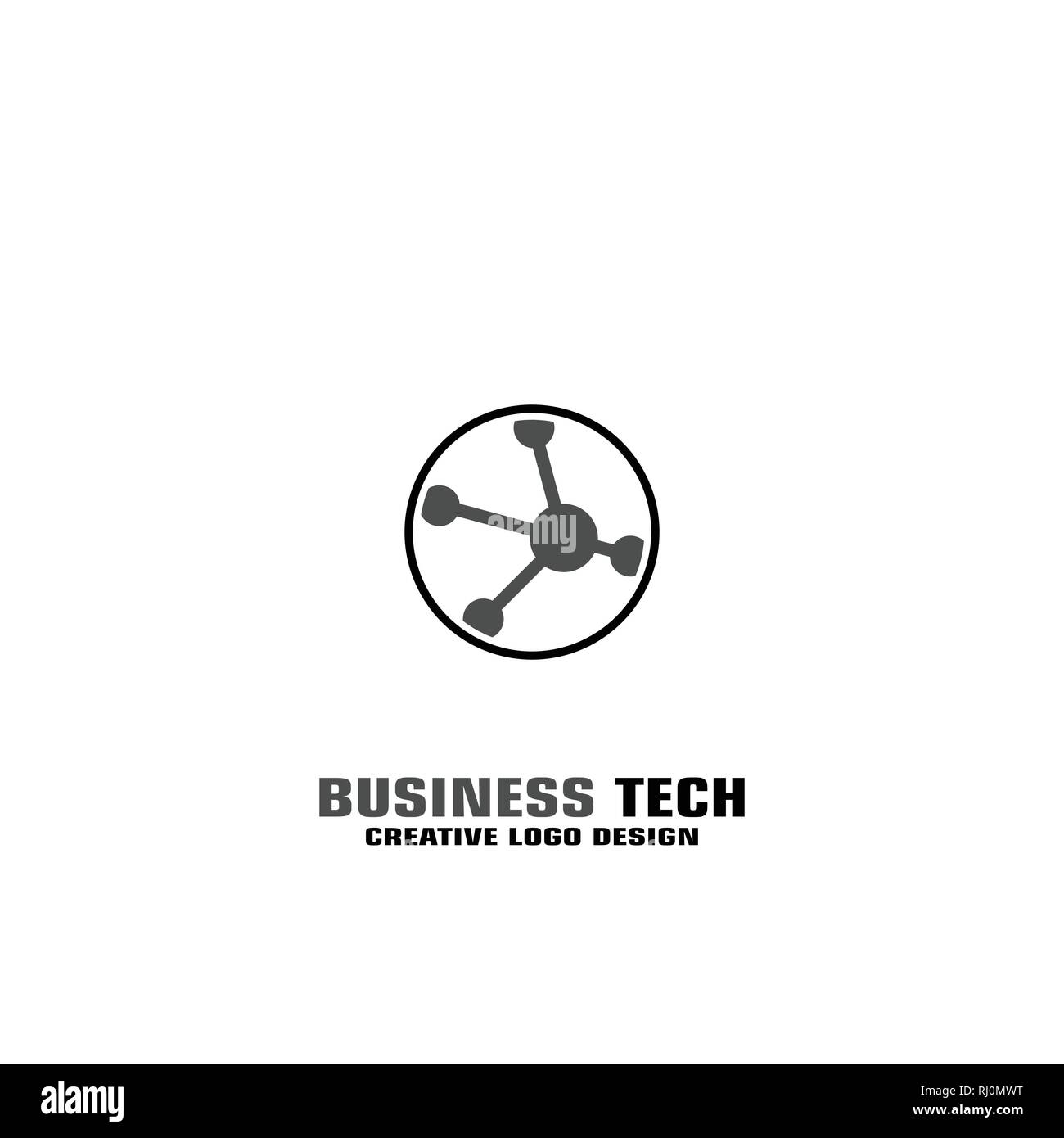 Circle technology logo Stock Vector Images - Alamy