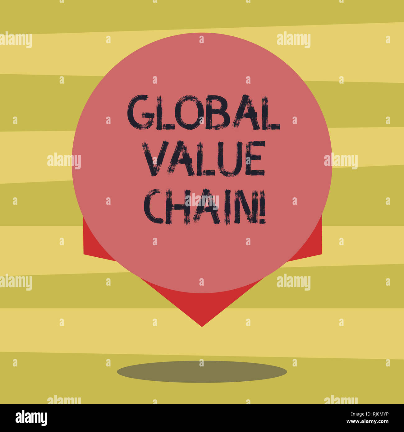 Text sign showing Global Value Chain. Conceptual photo showing ...