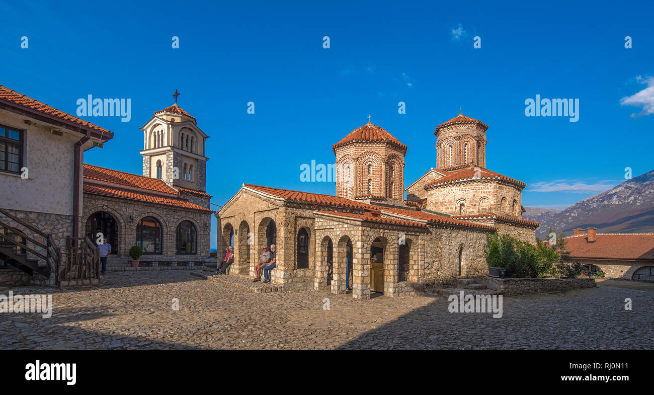 Panorama view of The 10th Century Eastern Orthodox monastery church of ...