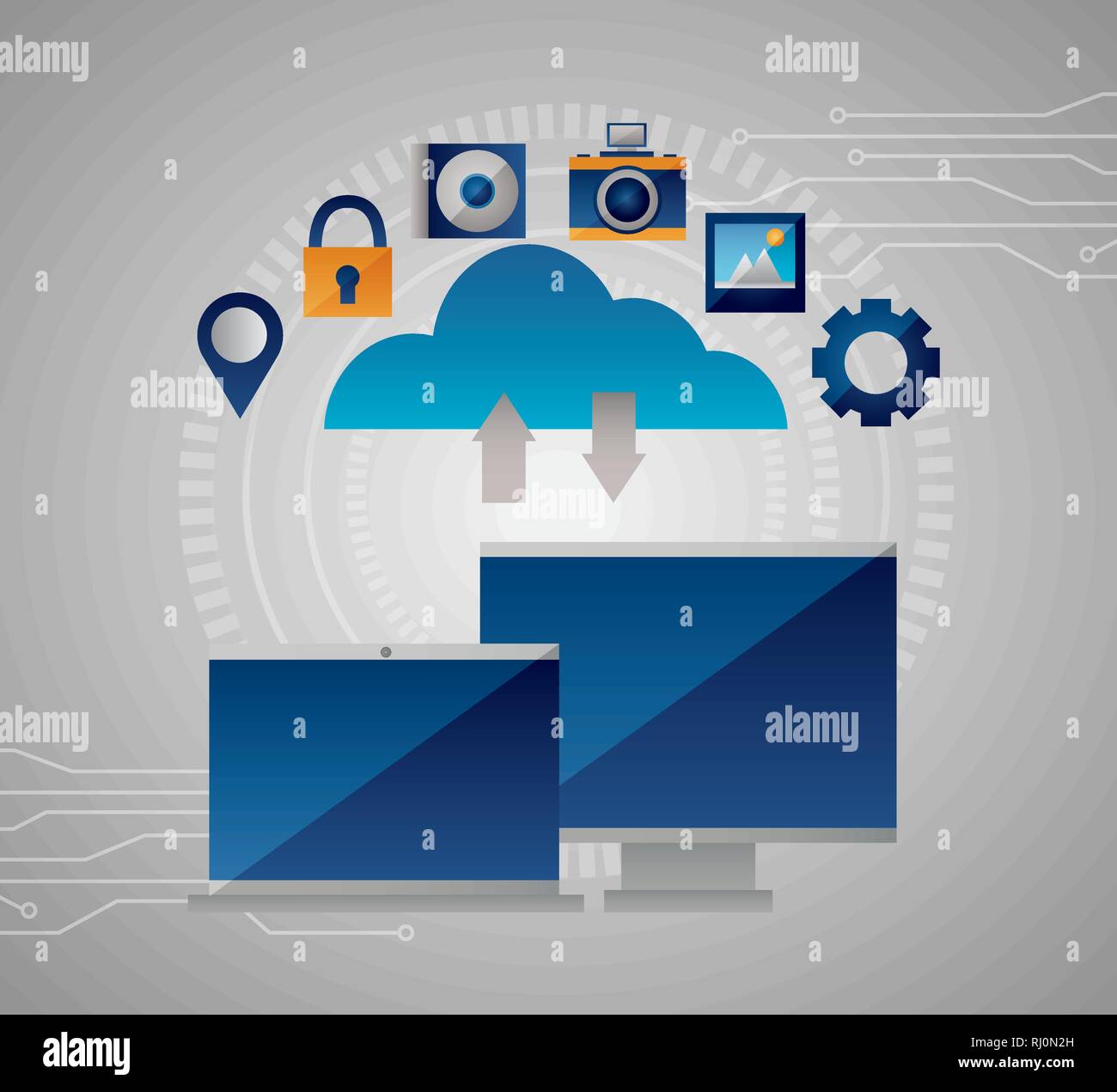 cloud computing concept Stock Vector Image & Art - Alamy