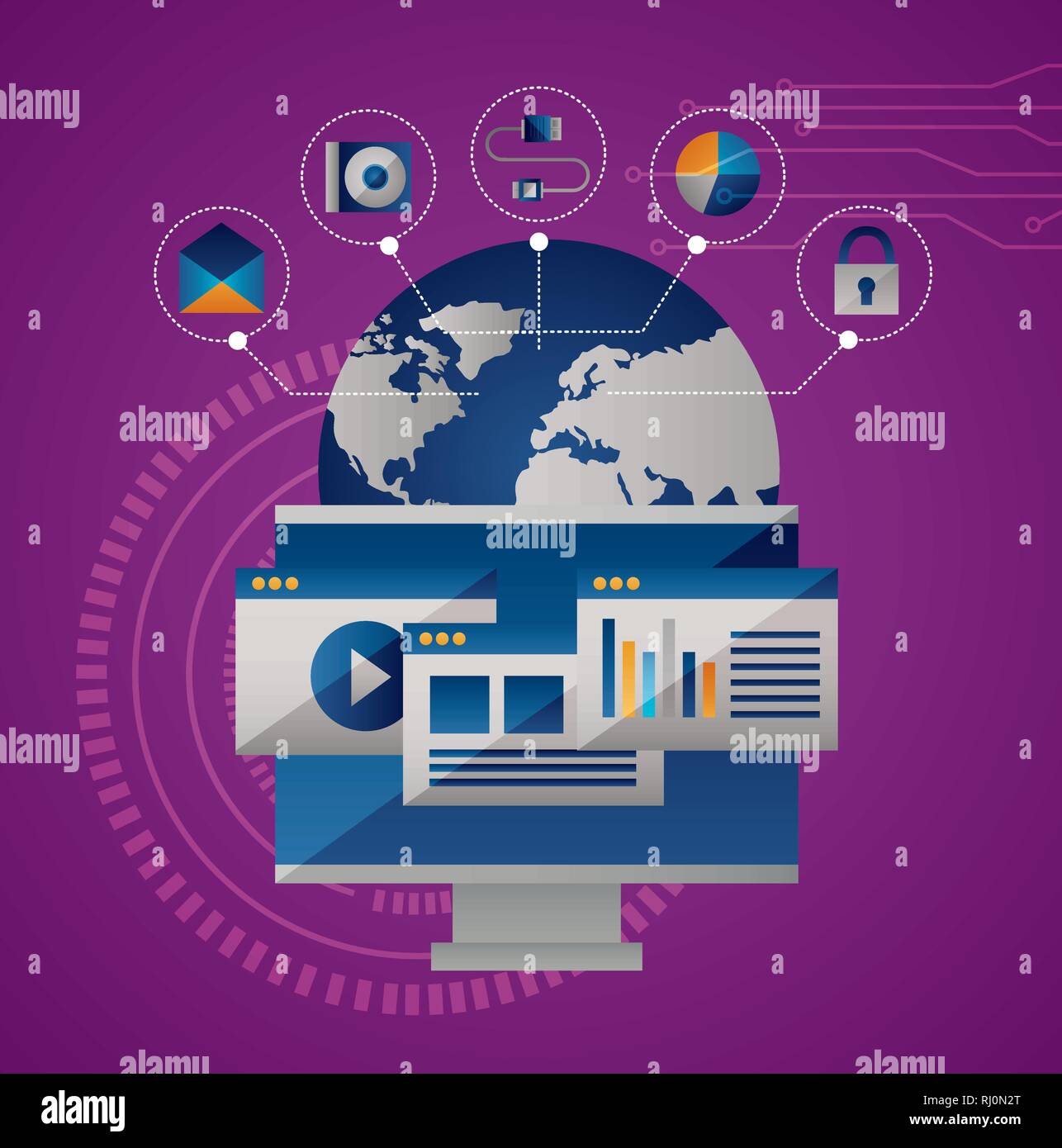 cloud computing concept Stock Vector Image & Art - Alamy