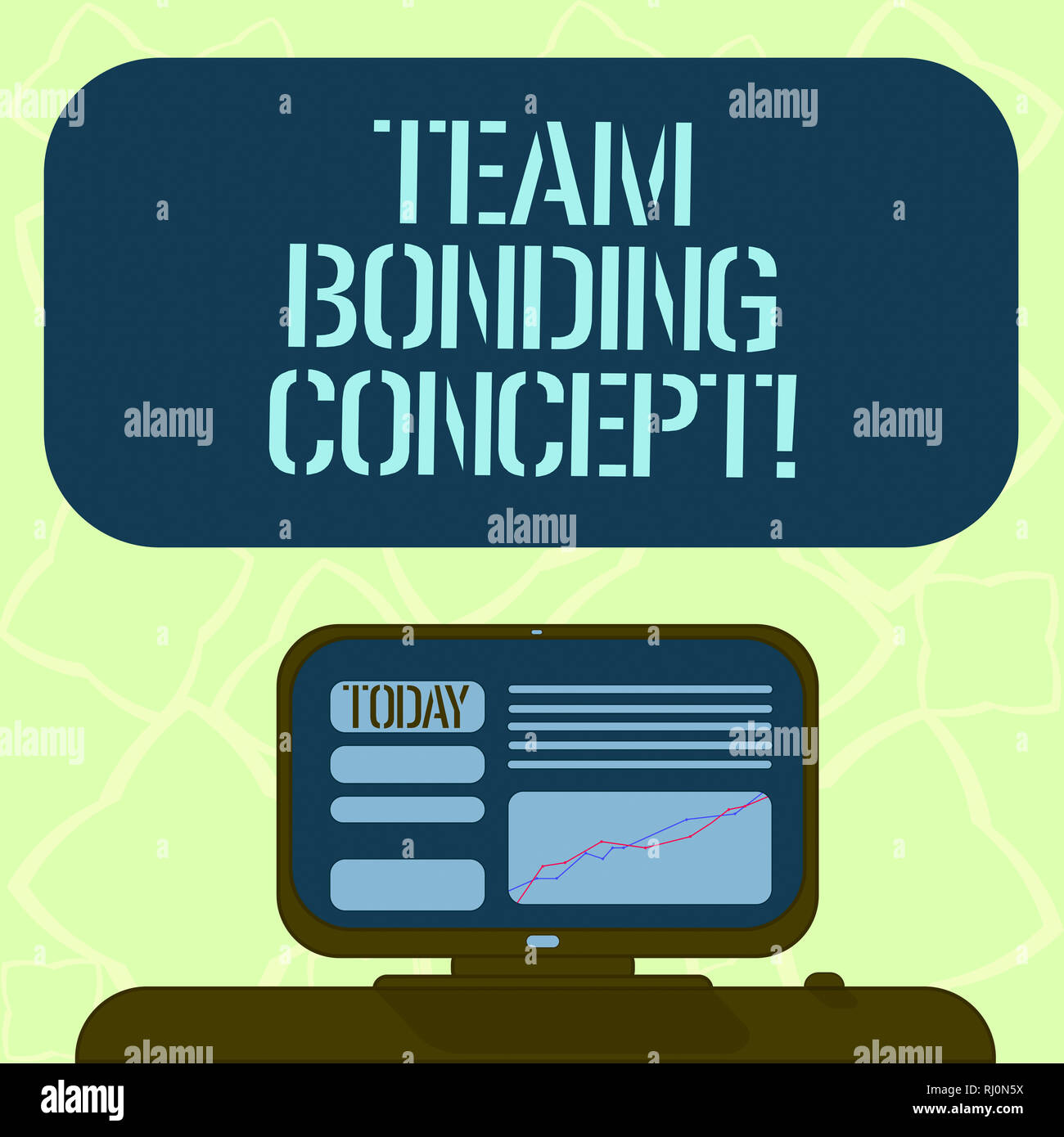 Handwriting text writing Team Bonding Concept. Concept meaning Improve ...