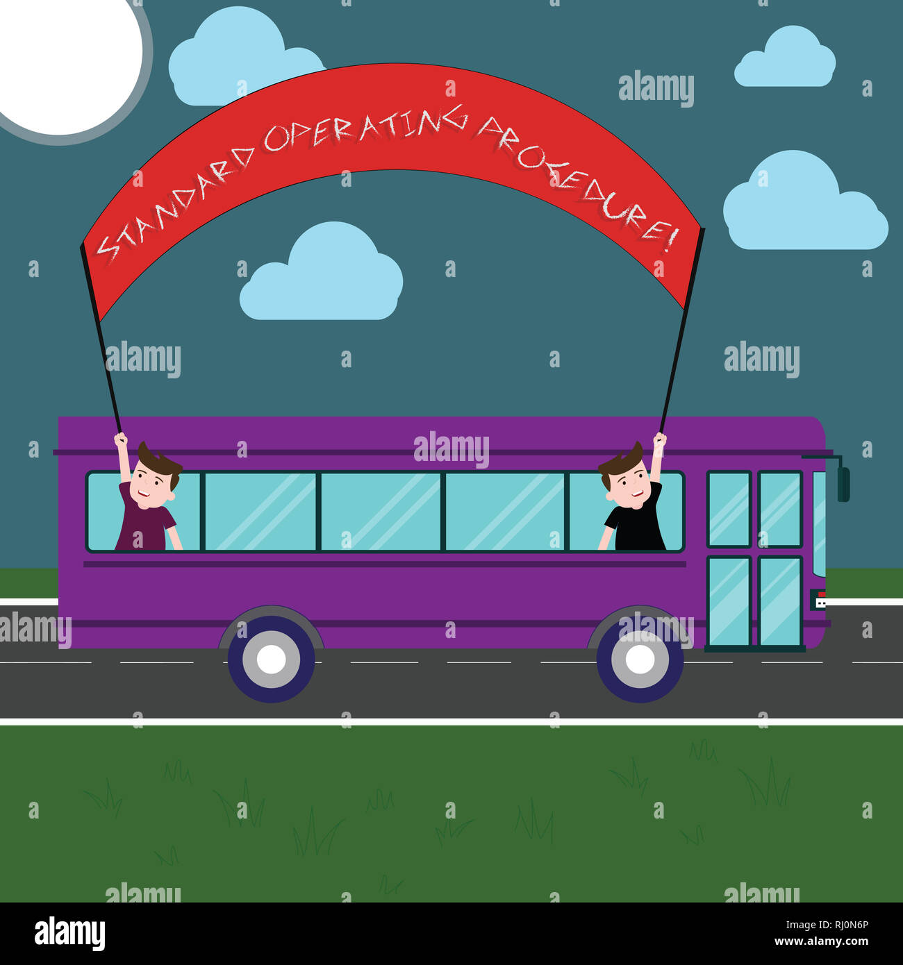 Writing note showing Standard Operating Procedure. Business photo ...