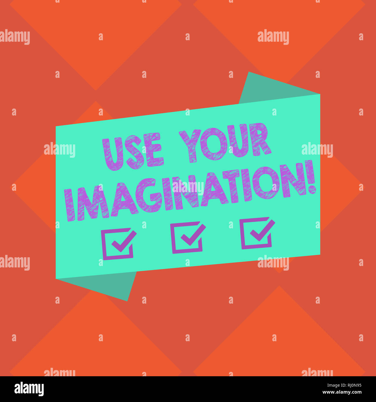 Handwriting text Use Your Imagination. Concept meaning using ability to ...