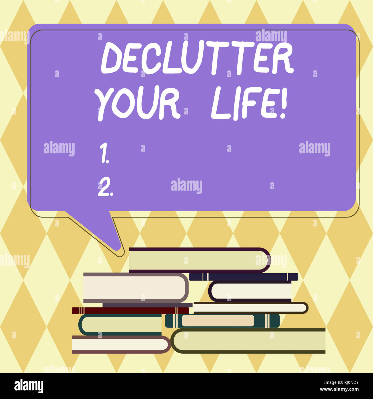Text sign showing Declutter Your Life. Conceptual photo remove ...