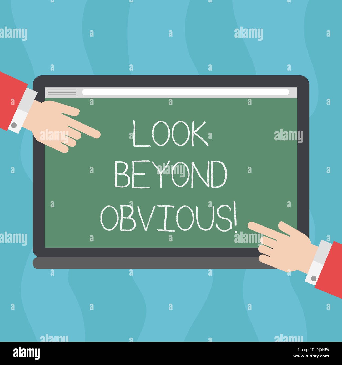 Conceptual hand writing showing Look Beyond Obvious. Business photo ...