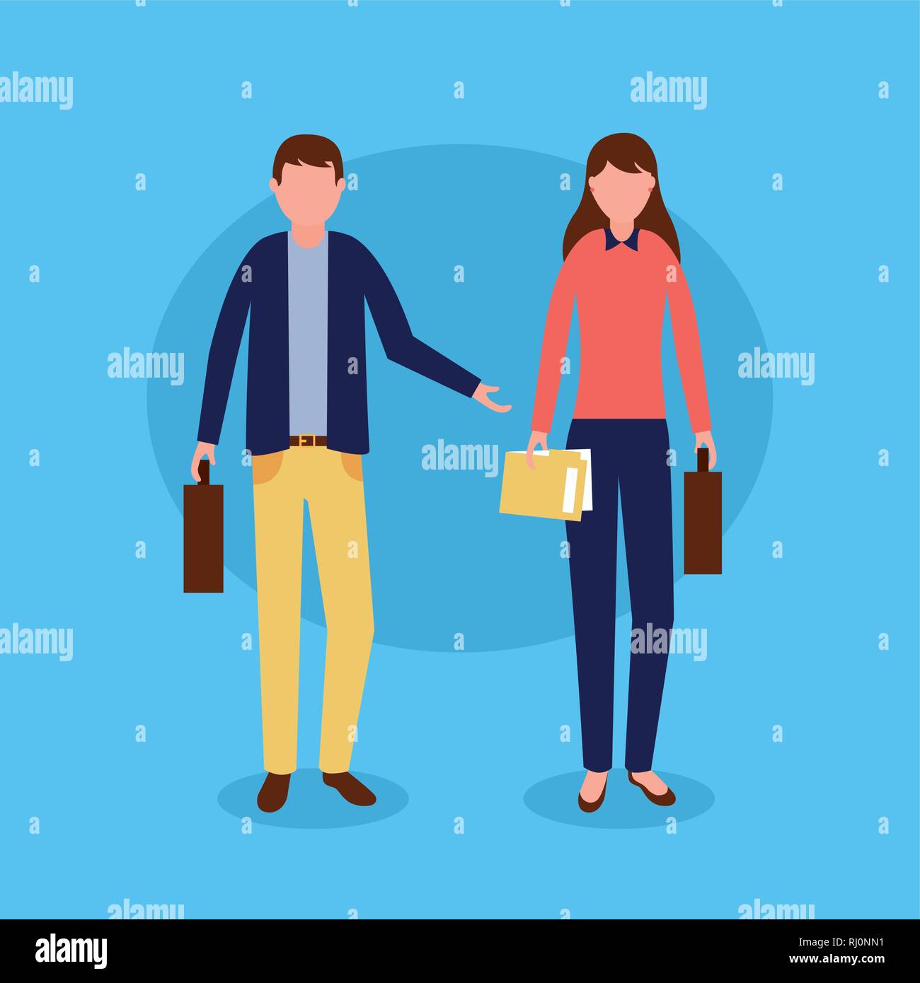Partnership management portrait business Stock Vector Images - Alamy