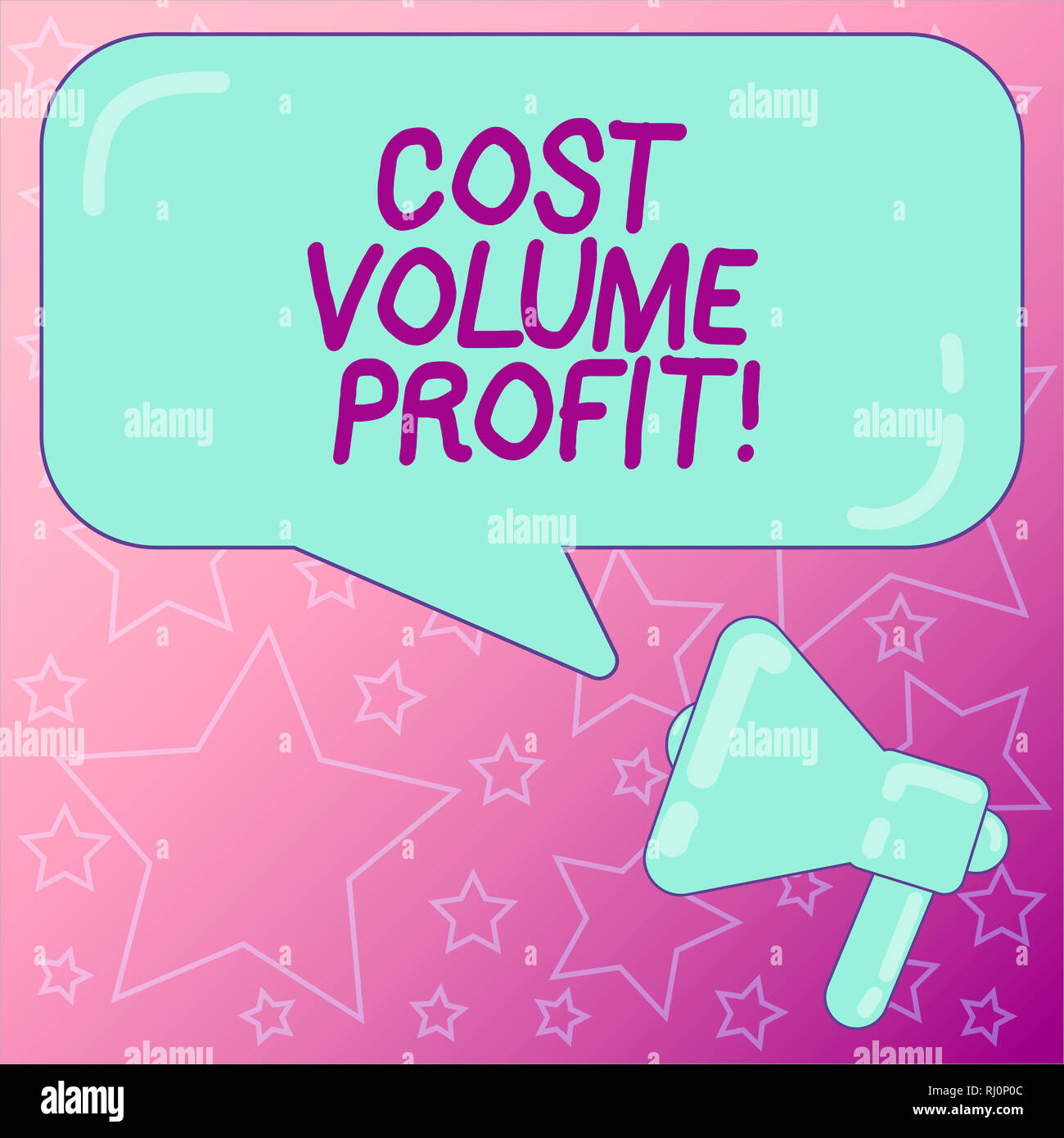 Handwriting text writing Cost Volume Profit. Concept meaning form of ...