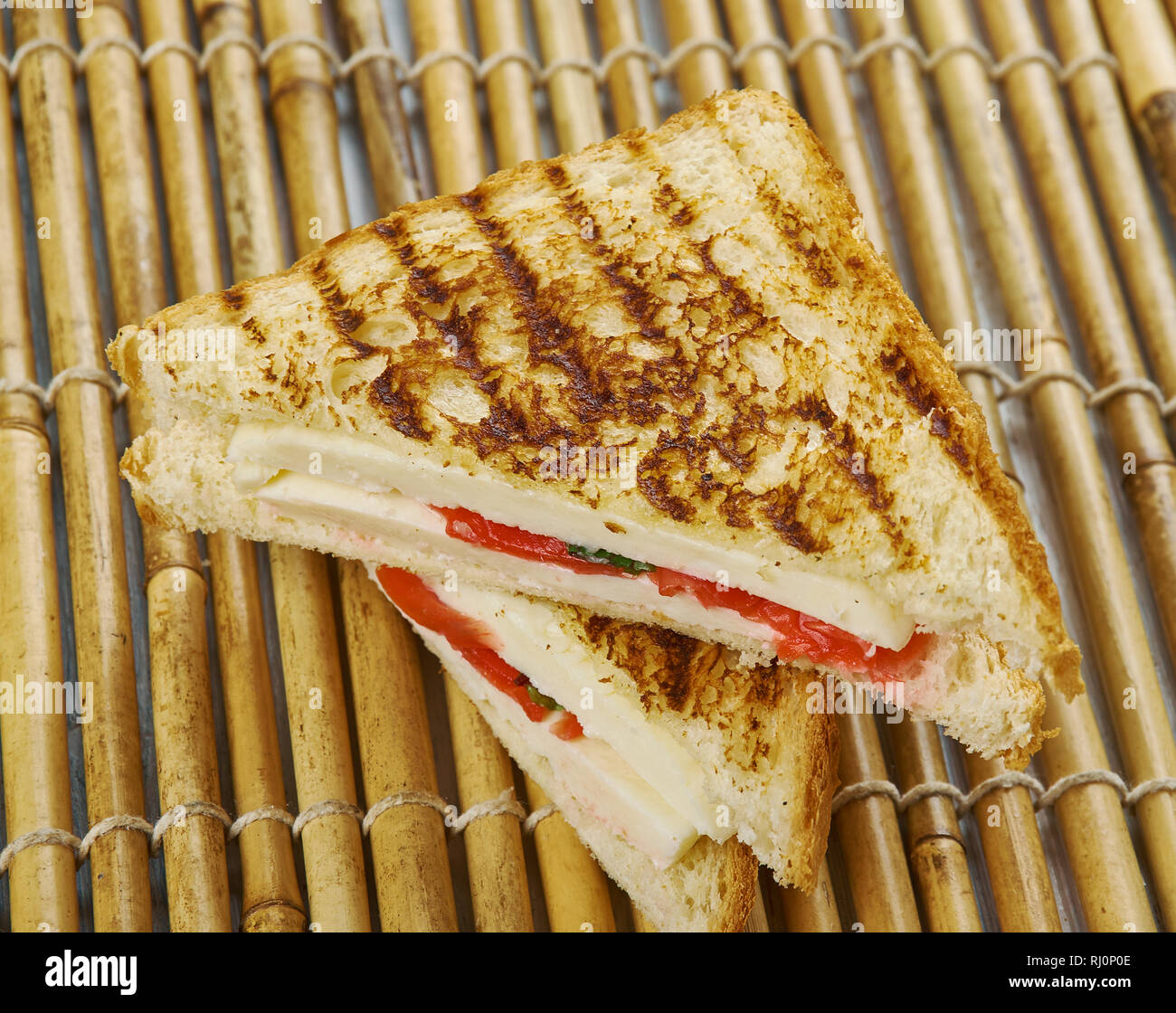 Grilled Paneer Sandwich indian style close up Stock Photo - Alamy