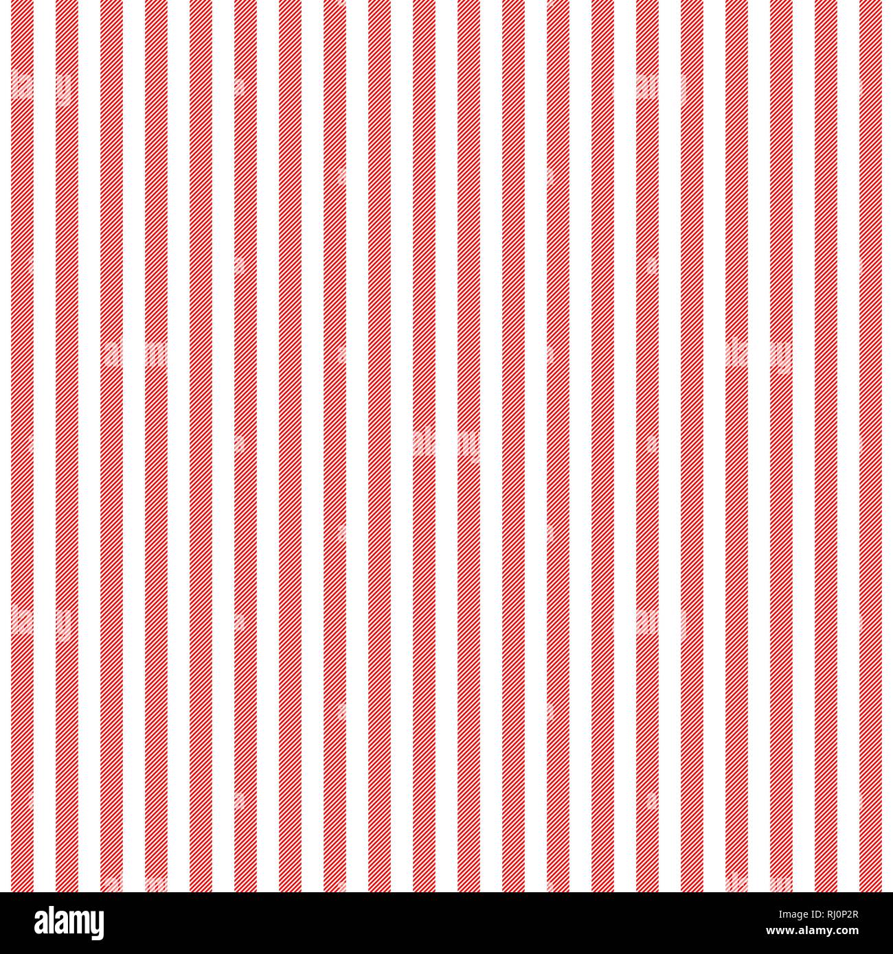 Red white striped fabric texture seamless pattern. Vector illustration ...