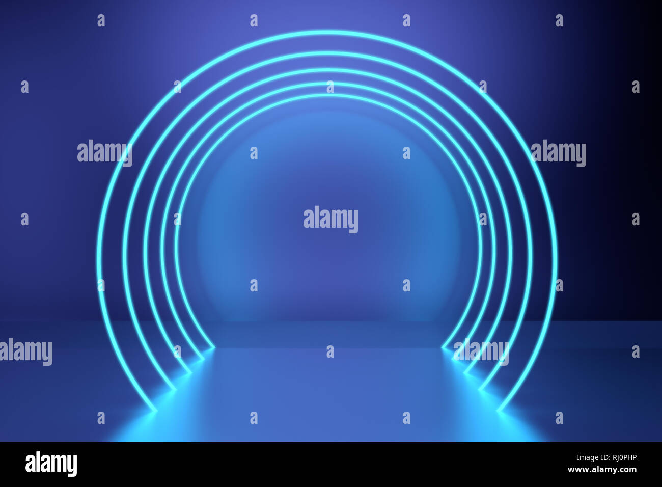 Glowing arc frames, neon lights, abstract background, ultraviolet ...