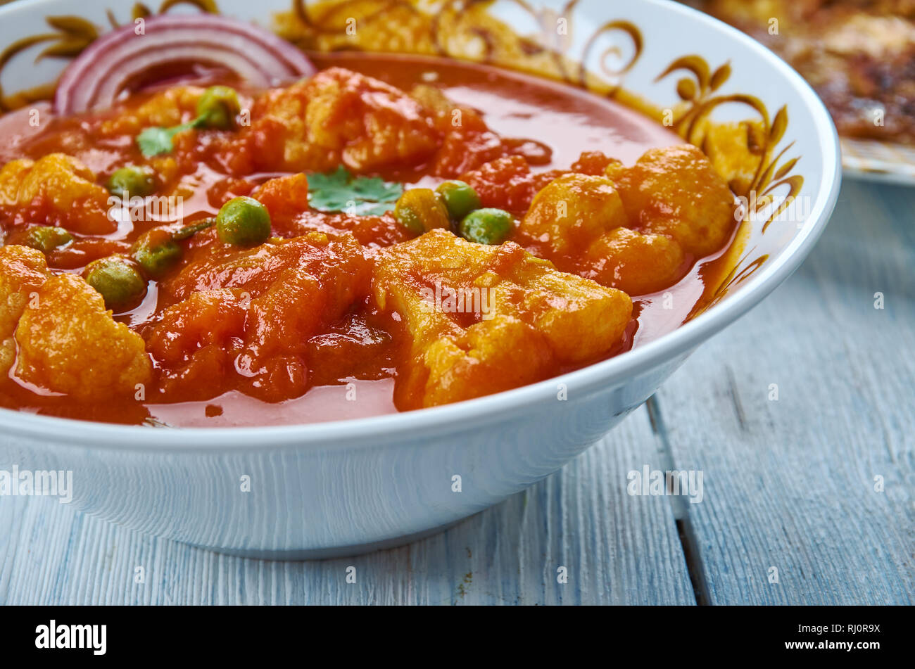 Cauliflower Kurma, typical curry made with different vegetables, Kerala ...