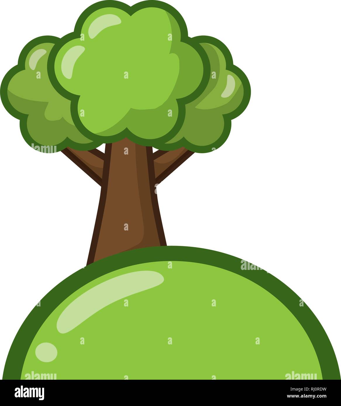 tree hill natural Stock Vector Image & Art - Alamy