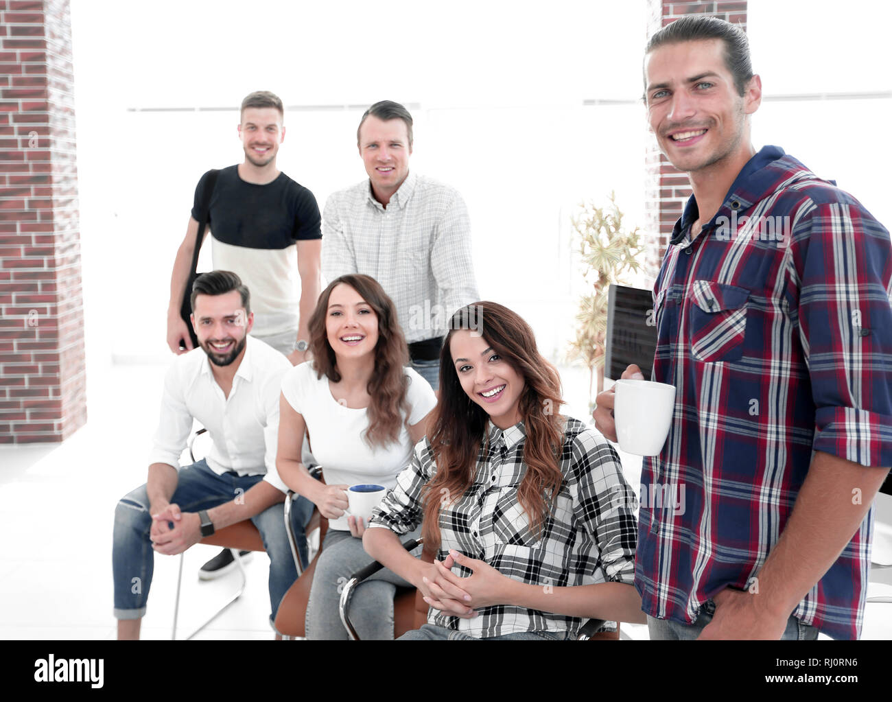 group portrait of the creative team Stock Photo - Alamy