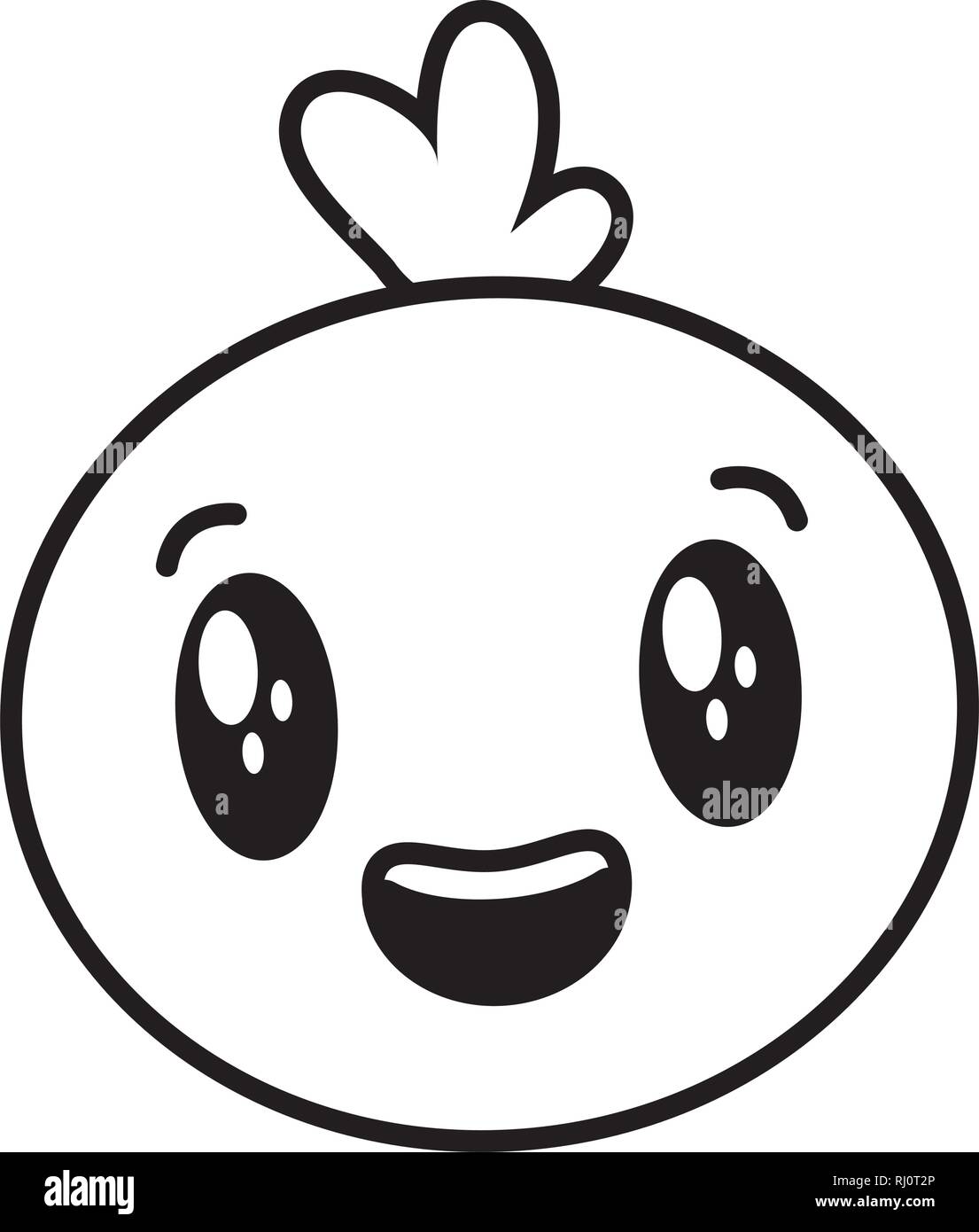 kawaii face bubble cartoon Stock Vector Image & Art - Alamy