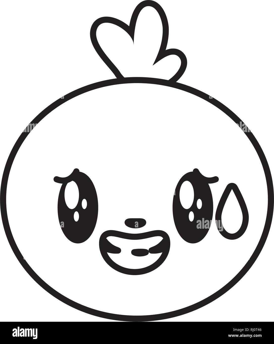 kawaii face bubble cartoon Stock Vector Image & Art - Alamy