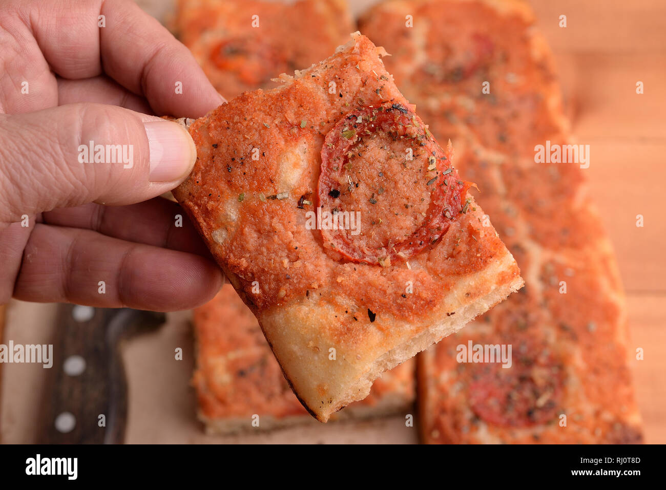 Sfincione sicilian hi-res stock photography and images - Alamy