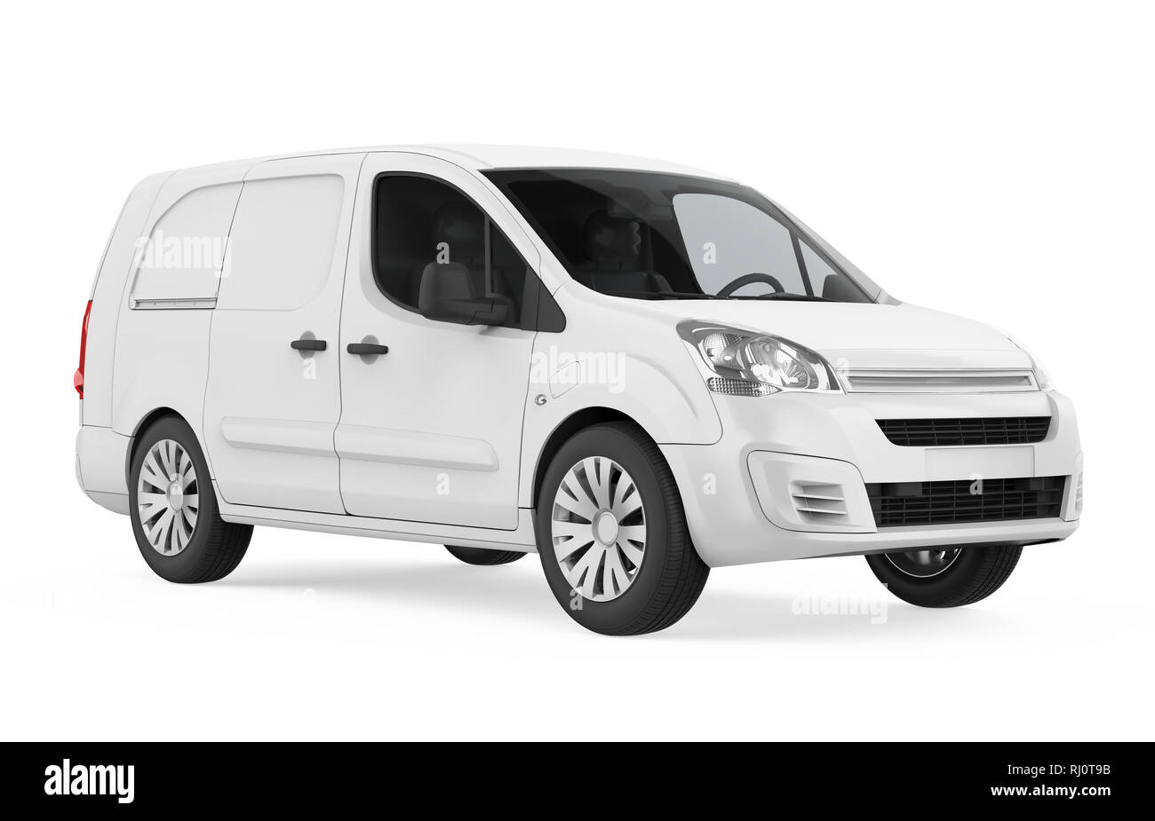 Delivery van side view Cut Out Stock Images & Pictures - Alamy