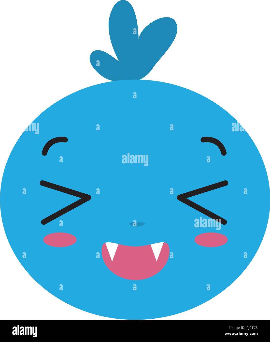 kawaii face bubble cartoon Stock Vector Image & Art - Alamy