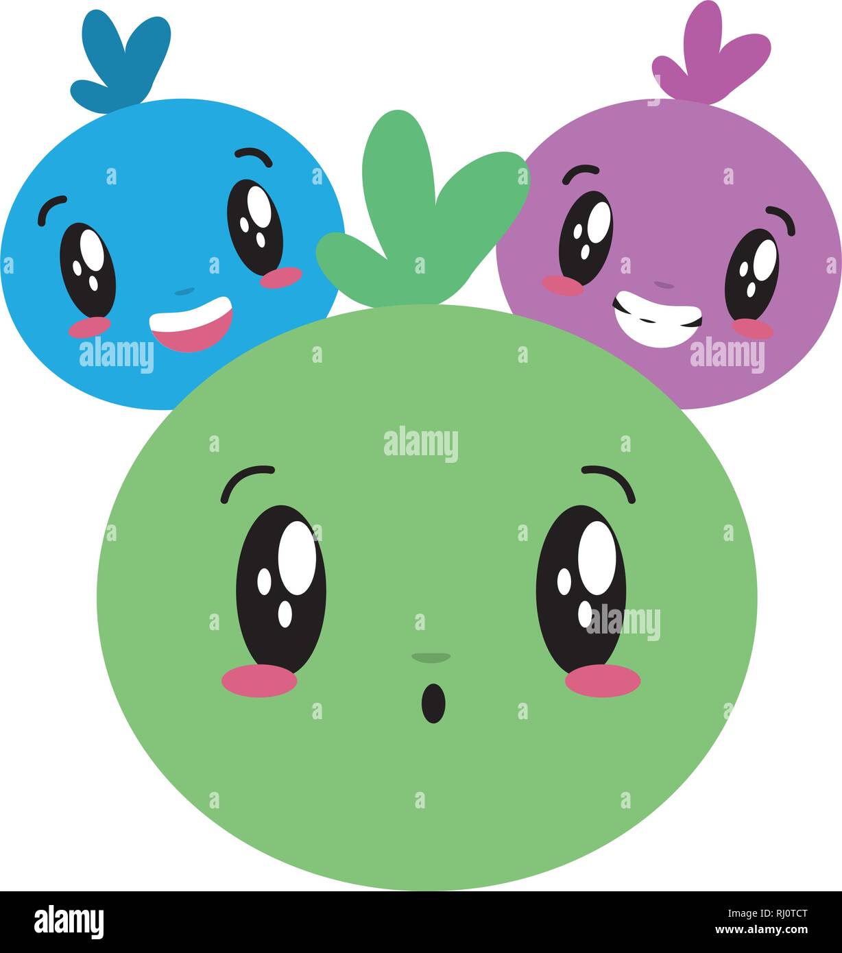 kawaii cute faces expression Stock Vector Image & Art - Alamy