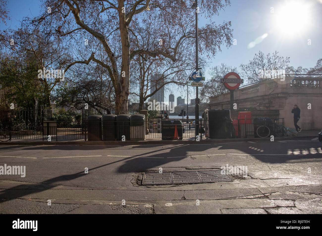 Temple Tube station, London Stock Photo - Alamy