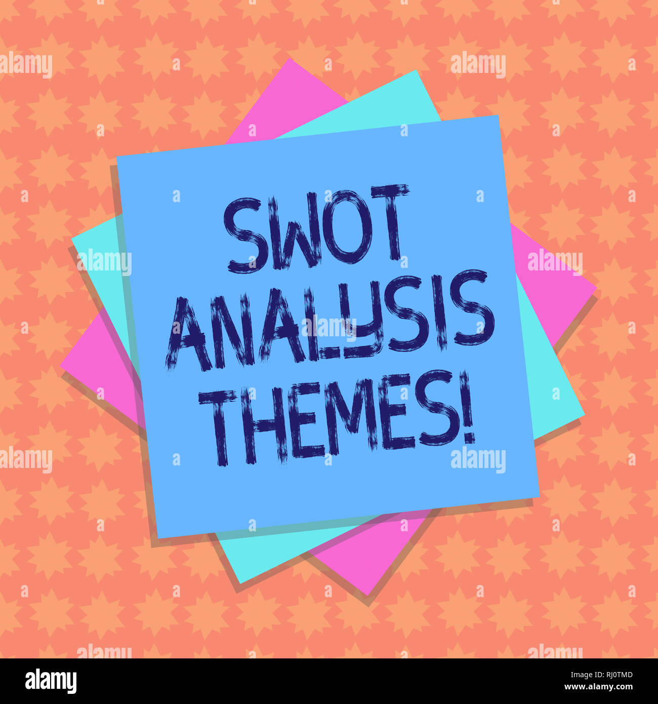 Writing note showing Swot Analysis Themes. Business photo showcasing ...
