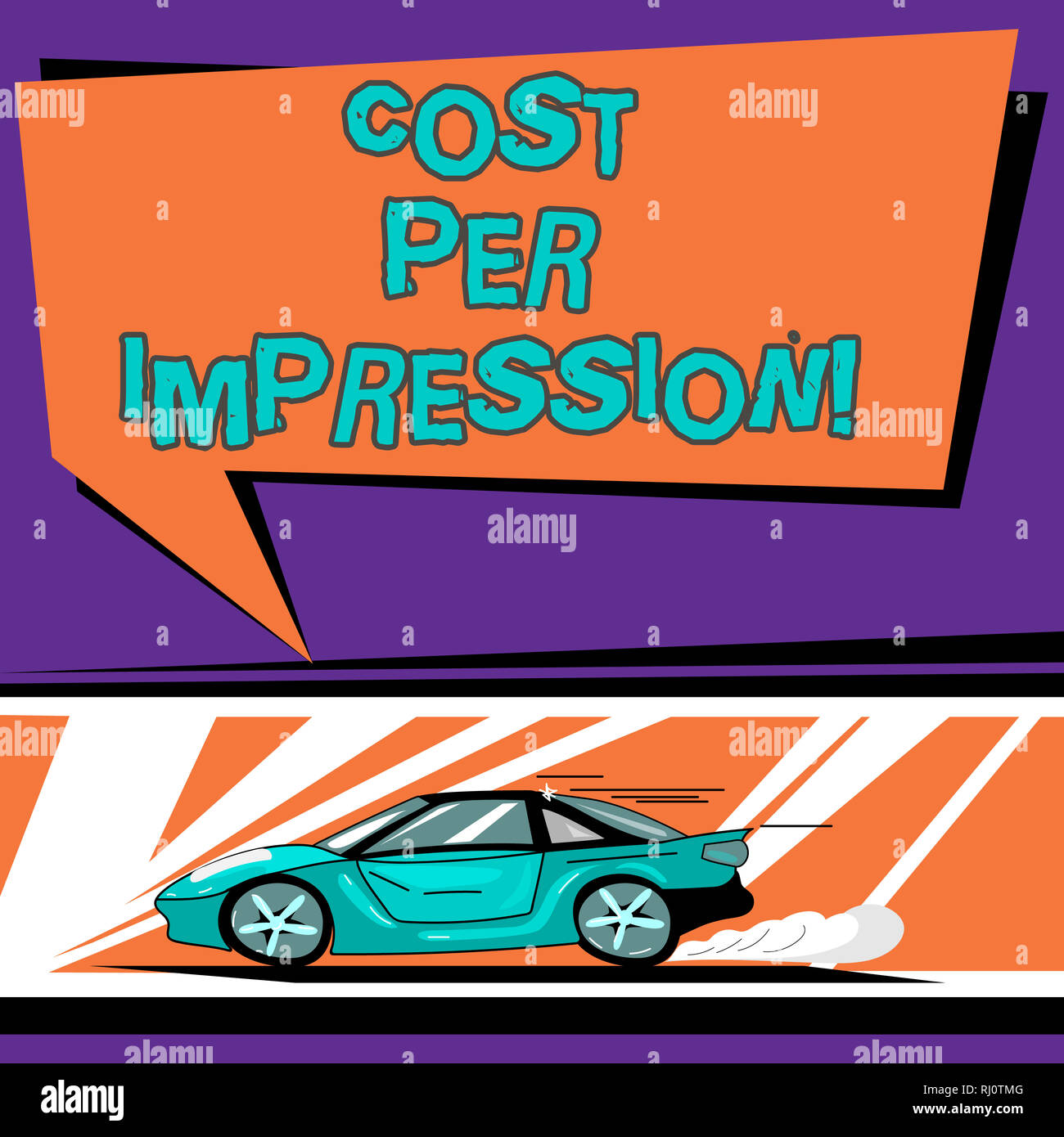 Conceptual hand writing showing Cost Per Impression. Business photo ...