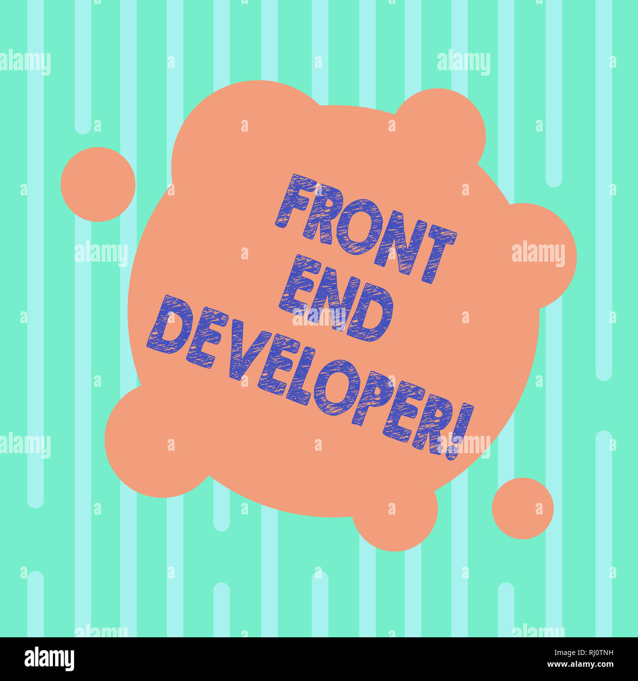 Word writing text Front End Developer. Business concept for computer programmer codes and ...