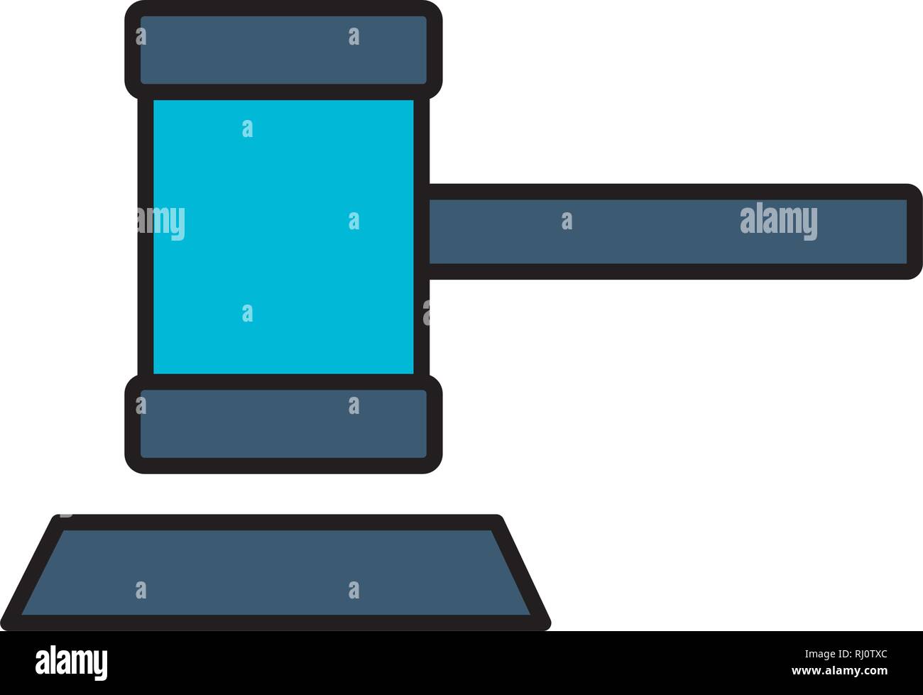 hammer court justice Stock Vector Image & Art - Alamy