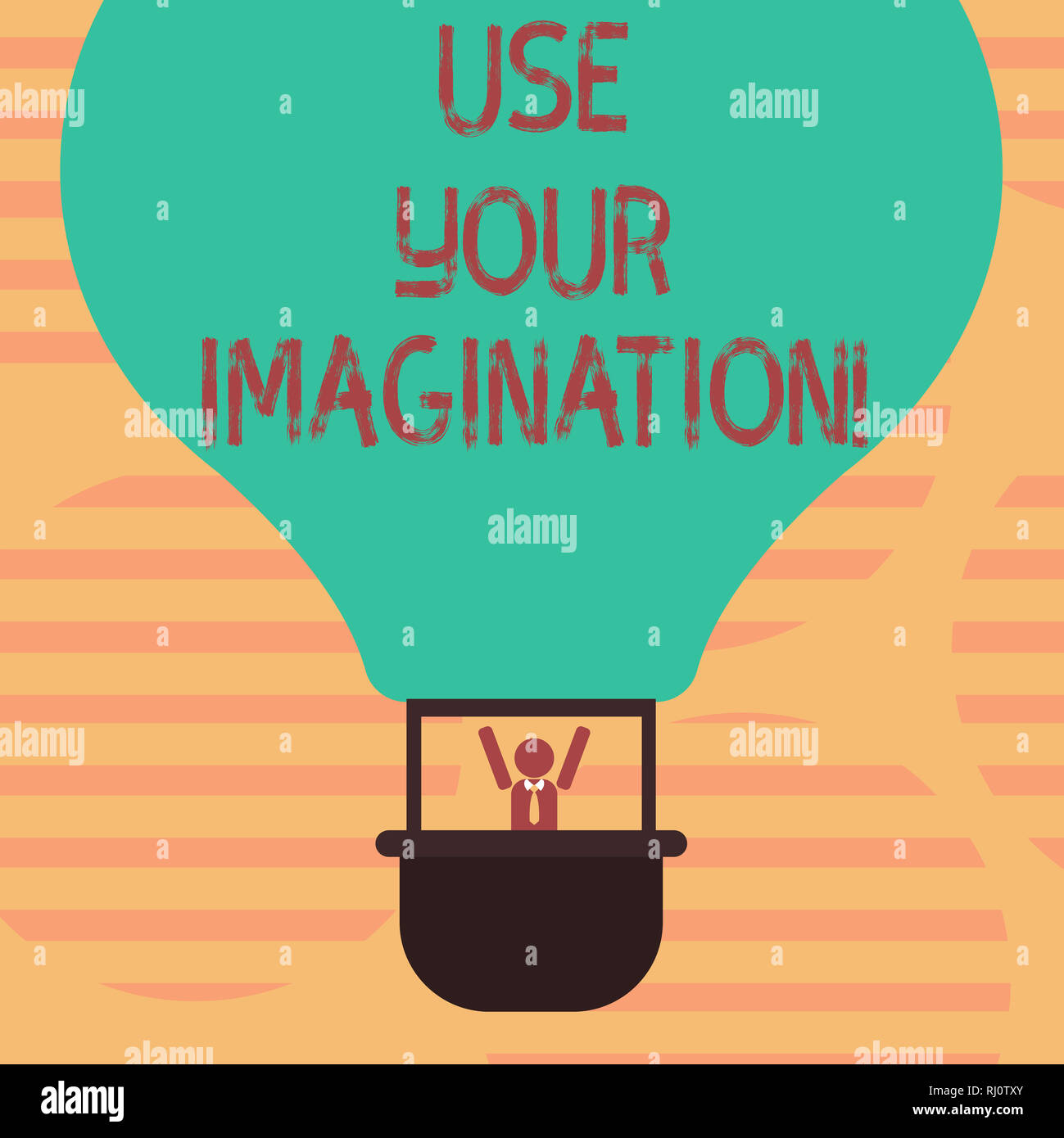 Word writing text Use Your Imagination. Business concept for using ...