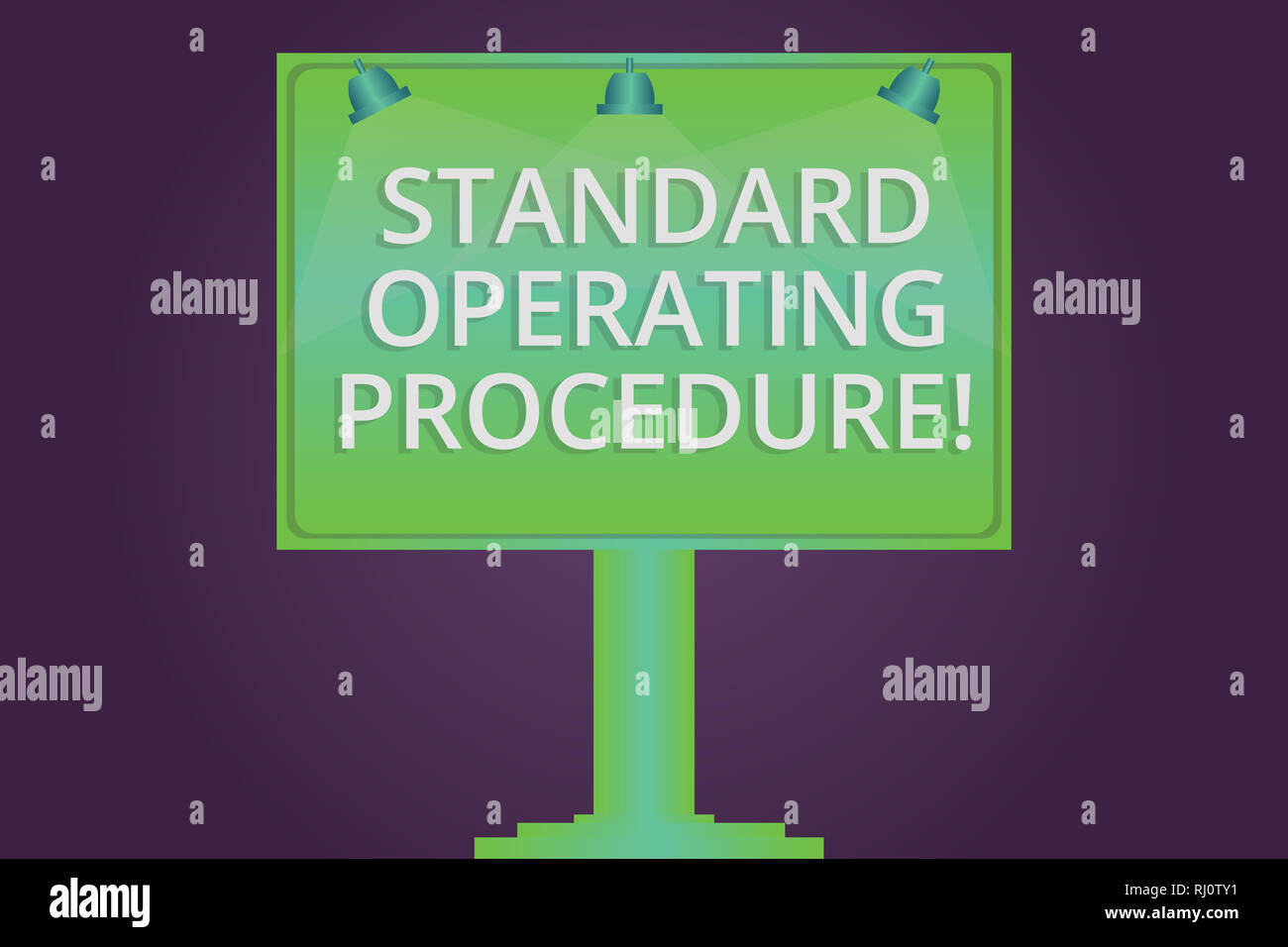 Writing note showing Standard Operating Procedure. Business photo ...