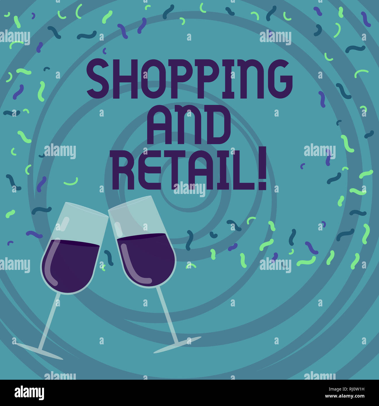 Handwriting text writing Shopping And Retail. Concept meaning place of ...