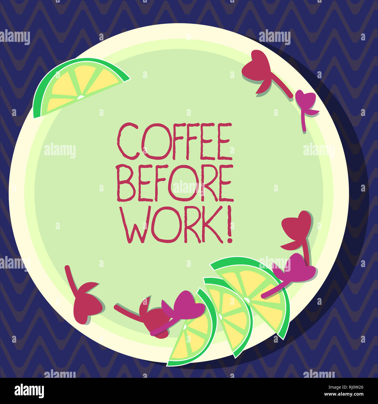 Text sign showing Coffee Before Work. Conceptual photo take hot drink ...