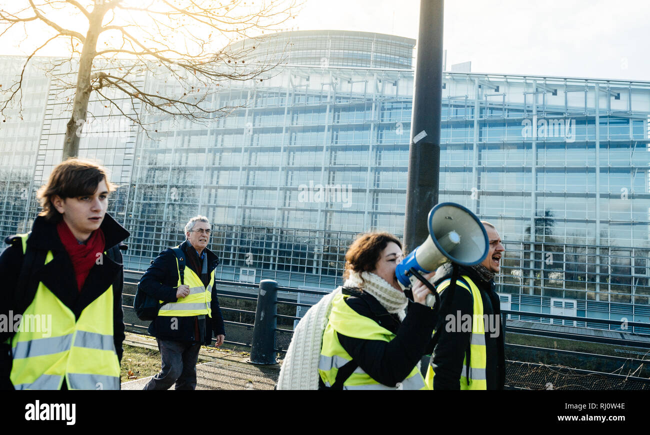 Woman with megaphone protester hi-res stock photography and images - Alamy