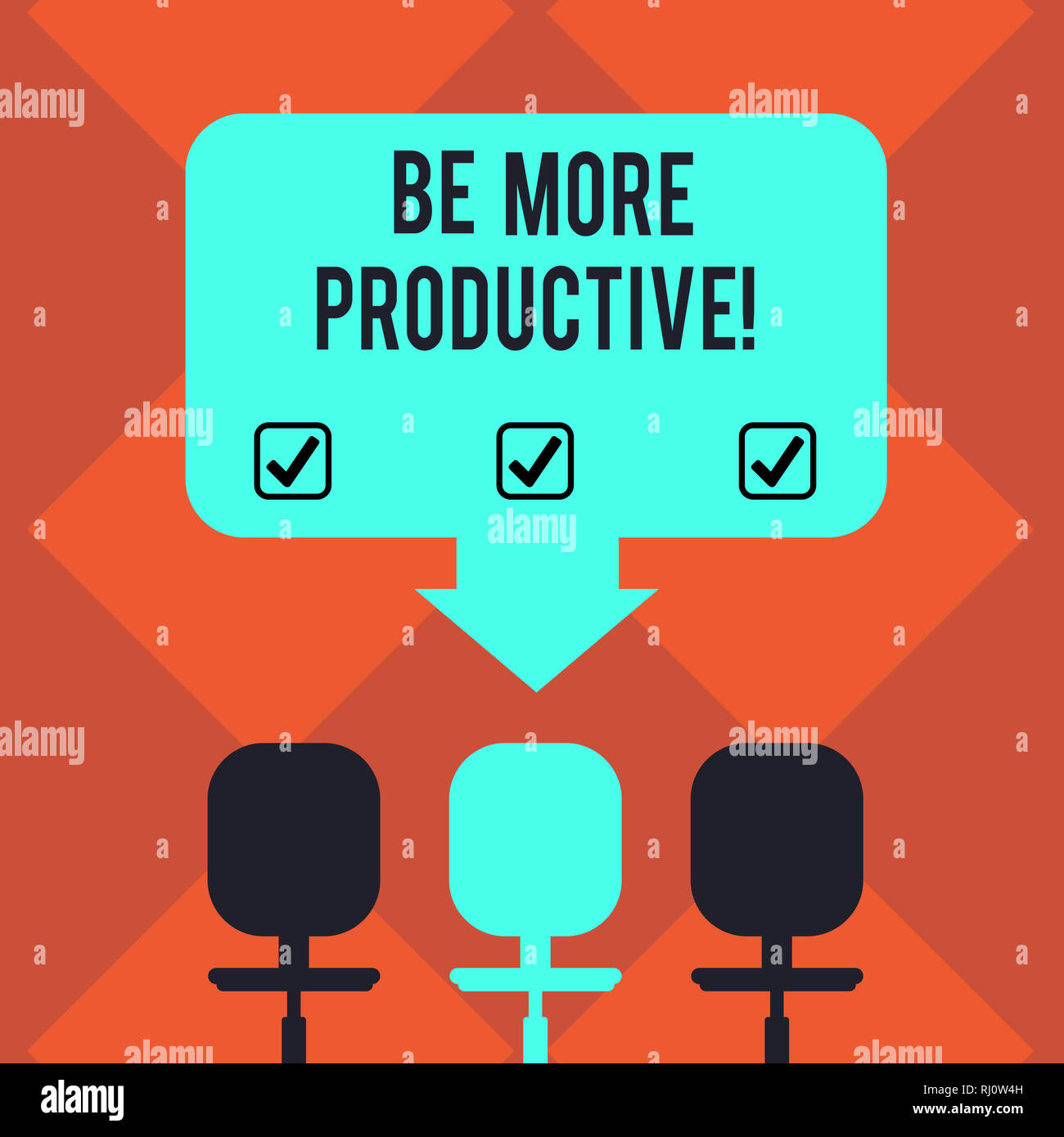 Handwriting text Be More Productive. Concept meaning produce large ...