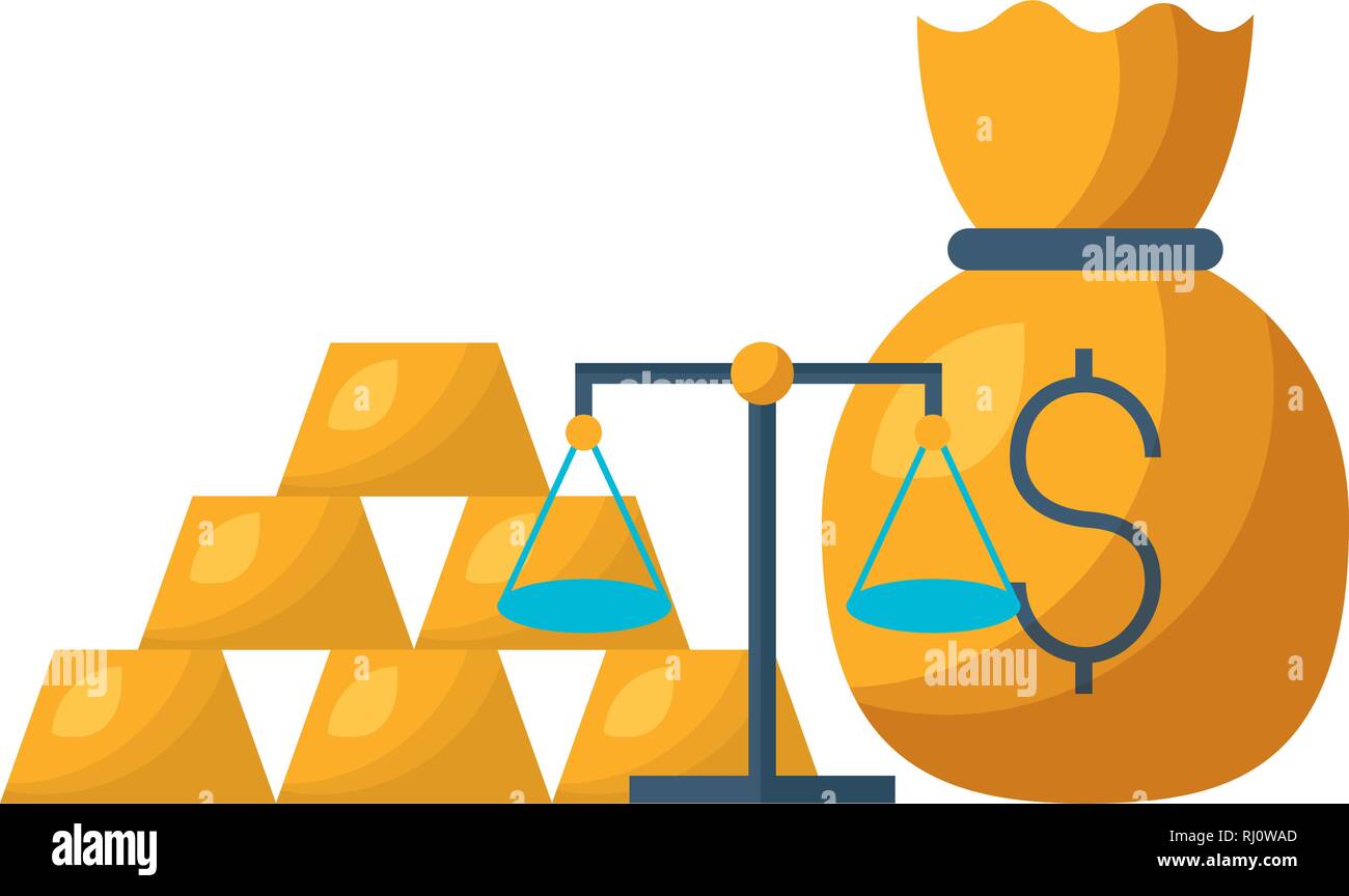 Gold dollar sign bars Stock Vector Images - Alamy