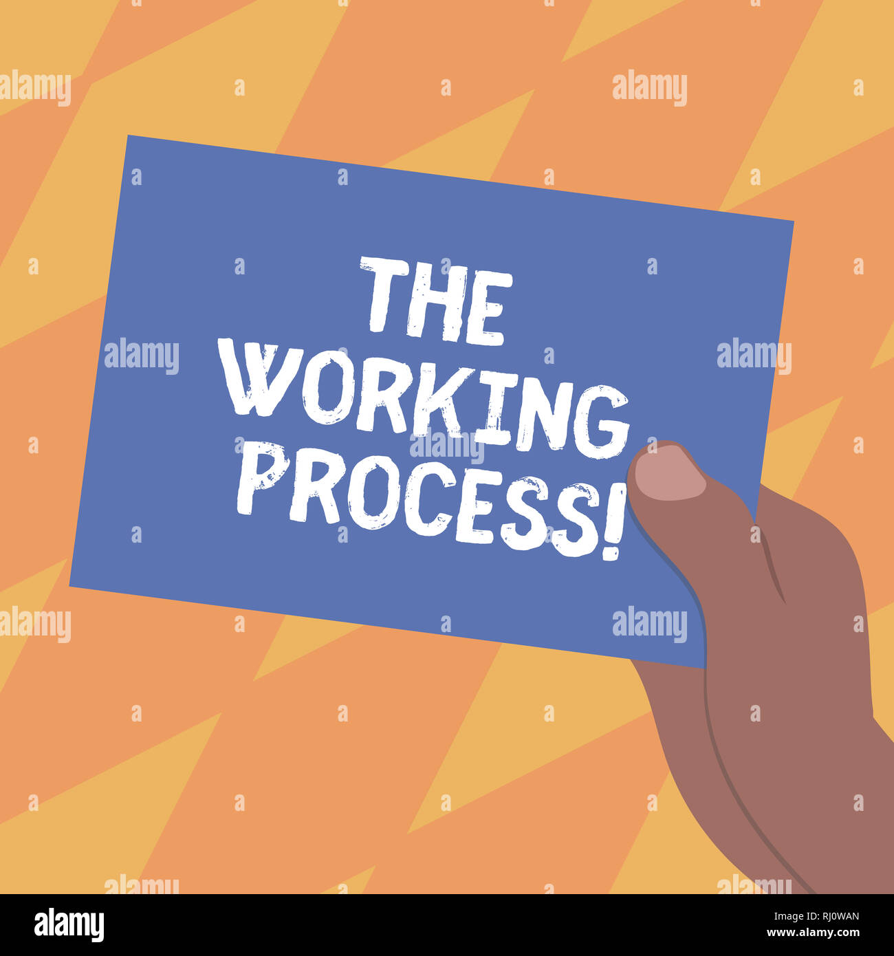 Text sign showing The Working Process. Conceptual photo companys ...