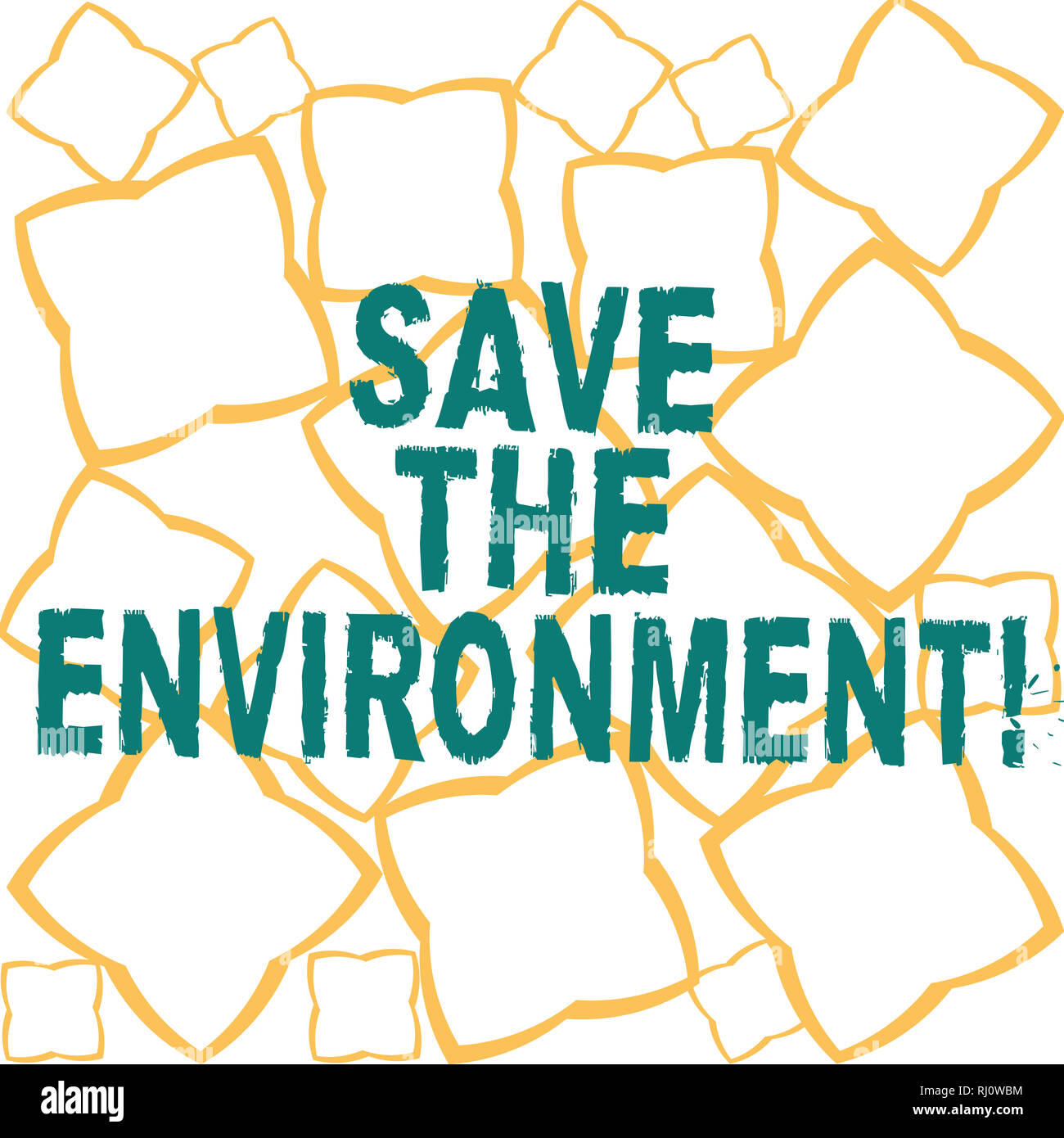 Handwriting Text Save The Environment Concept Meaning Protecting And