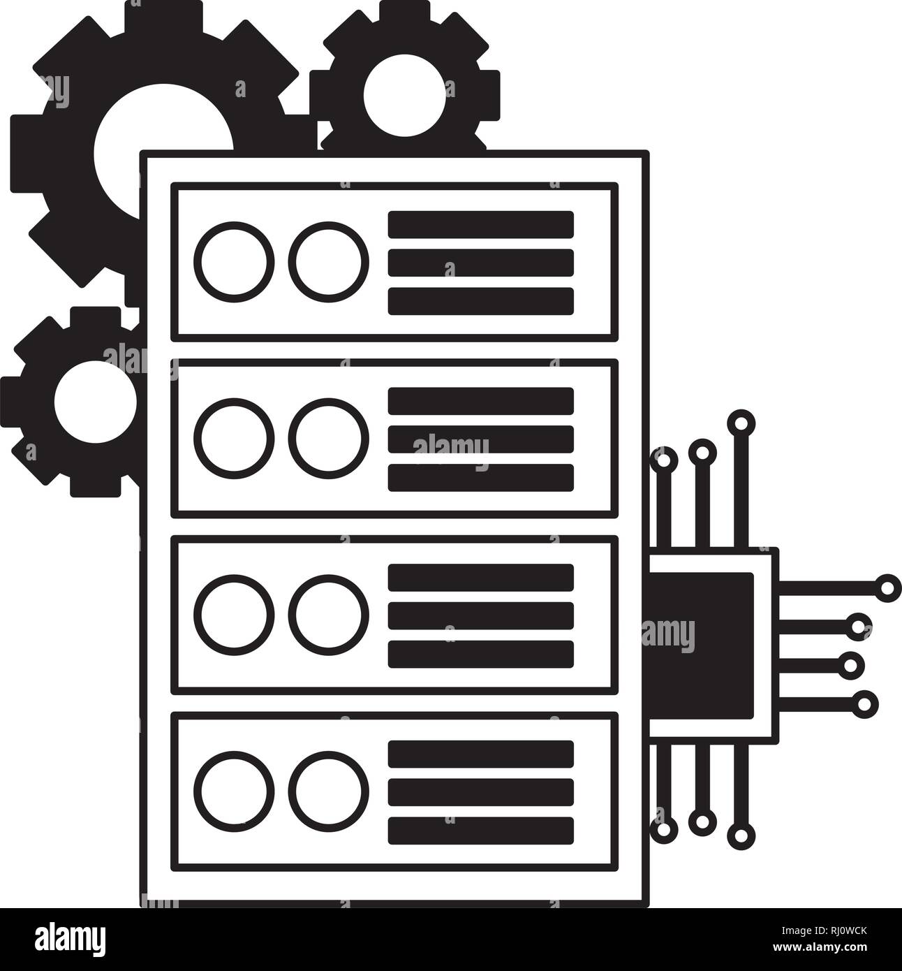 Computer repair motherboard repair Stock Vector Images - Alamy