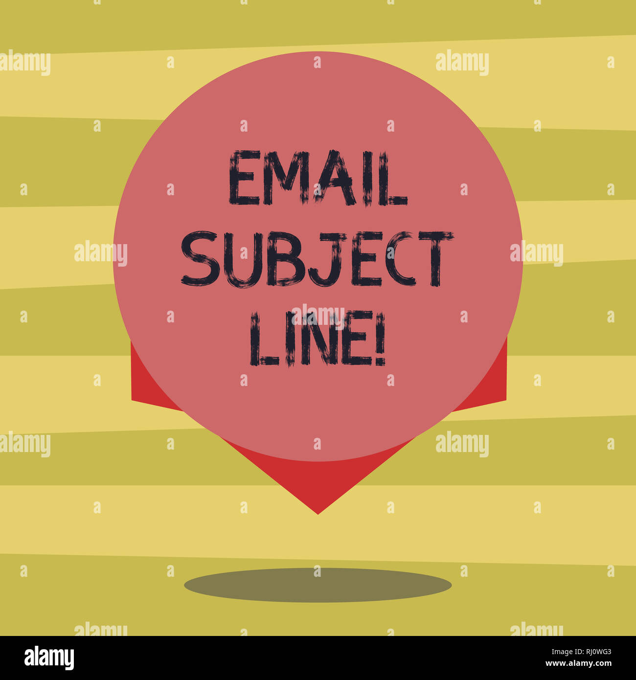 Text sign showing Email Subject Line. Conceptual photo introduction ...