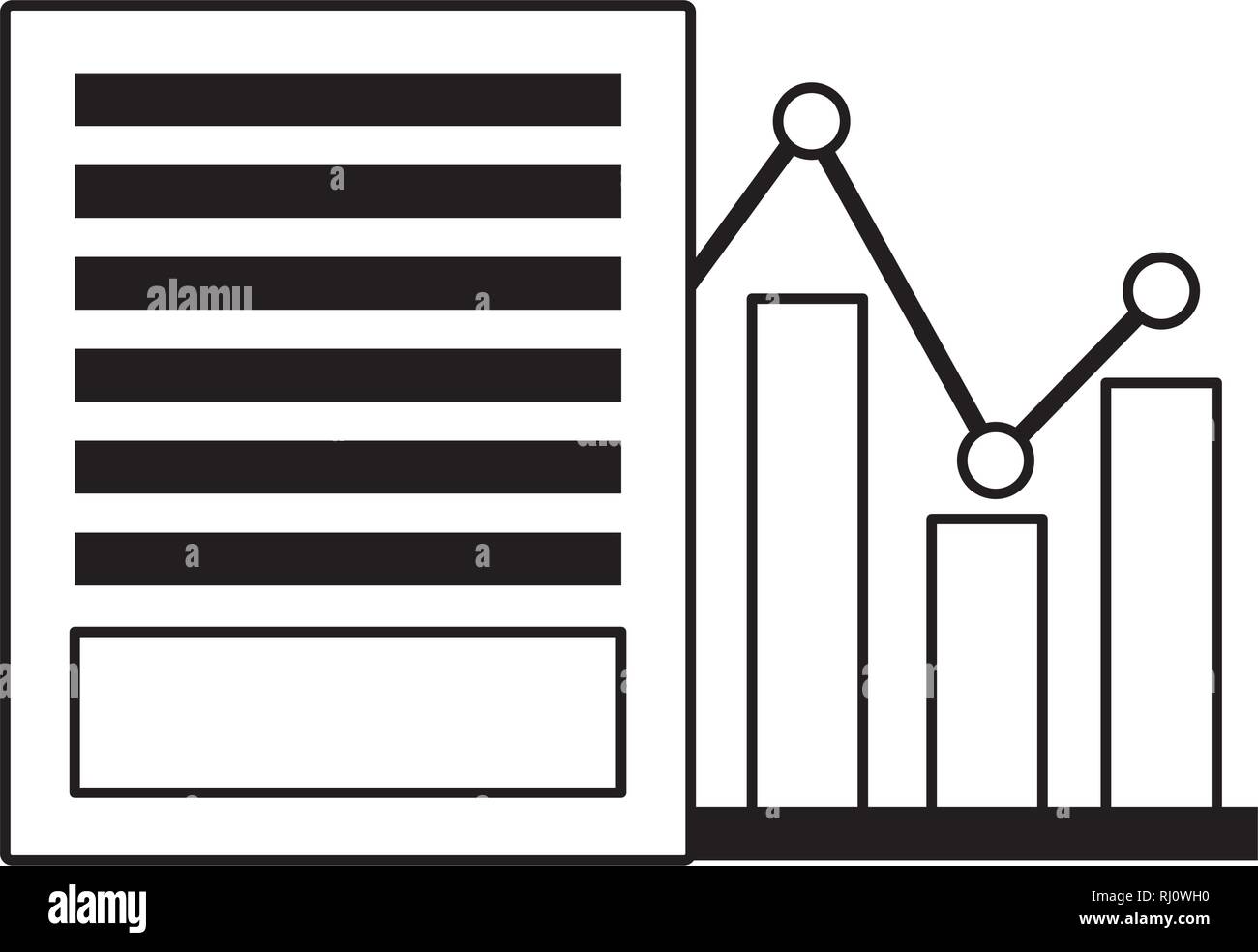 document paper sheet report chart Stock Vector Image & Art - Alamy