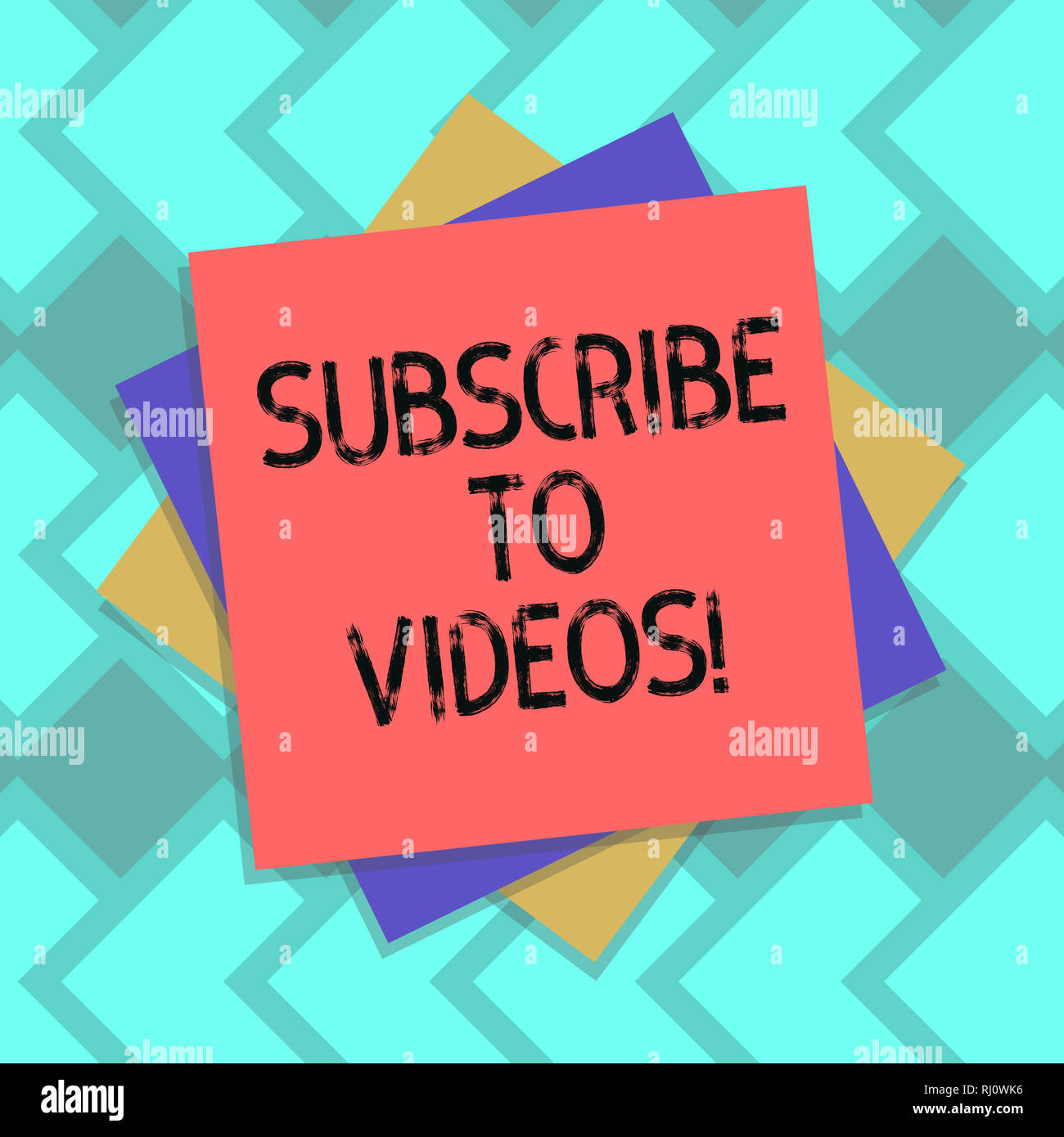 Text sign showing Subscribe To Videos. Conceptual photo like to see ...